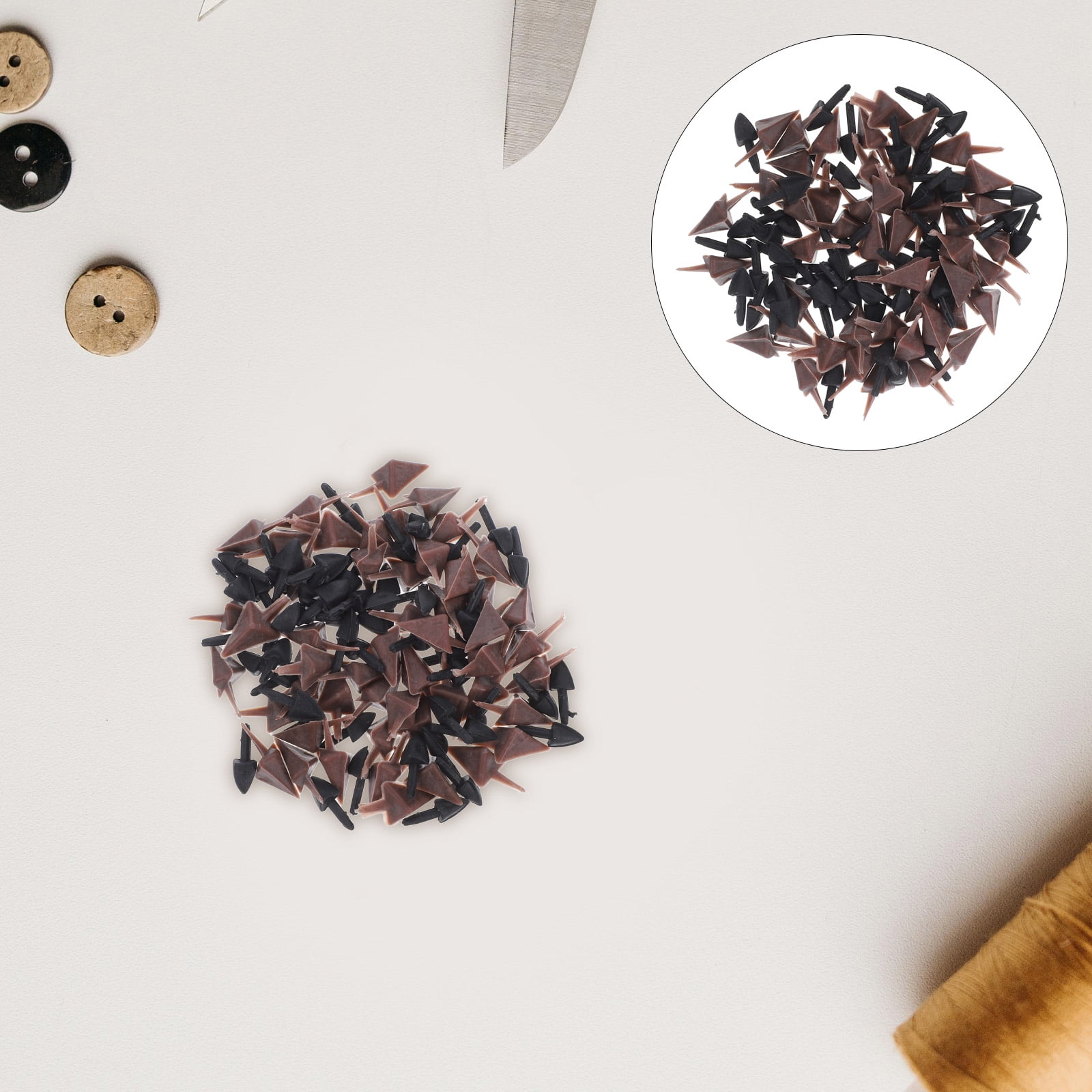 HEMOTON 100pcs Plastic Fake Chicken Mouth Inserts For Diy Animal Toy ...