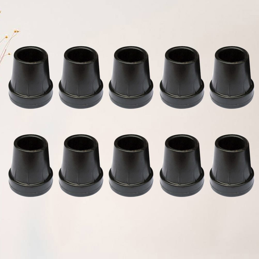 HEMOTON 10PCS Leg Tips Anti Skidding Light Plastic Walking Stick ...