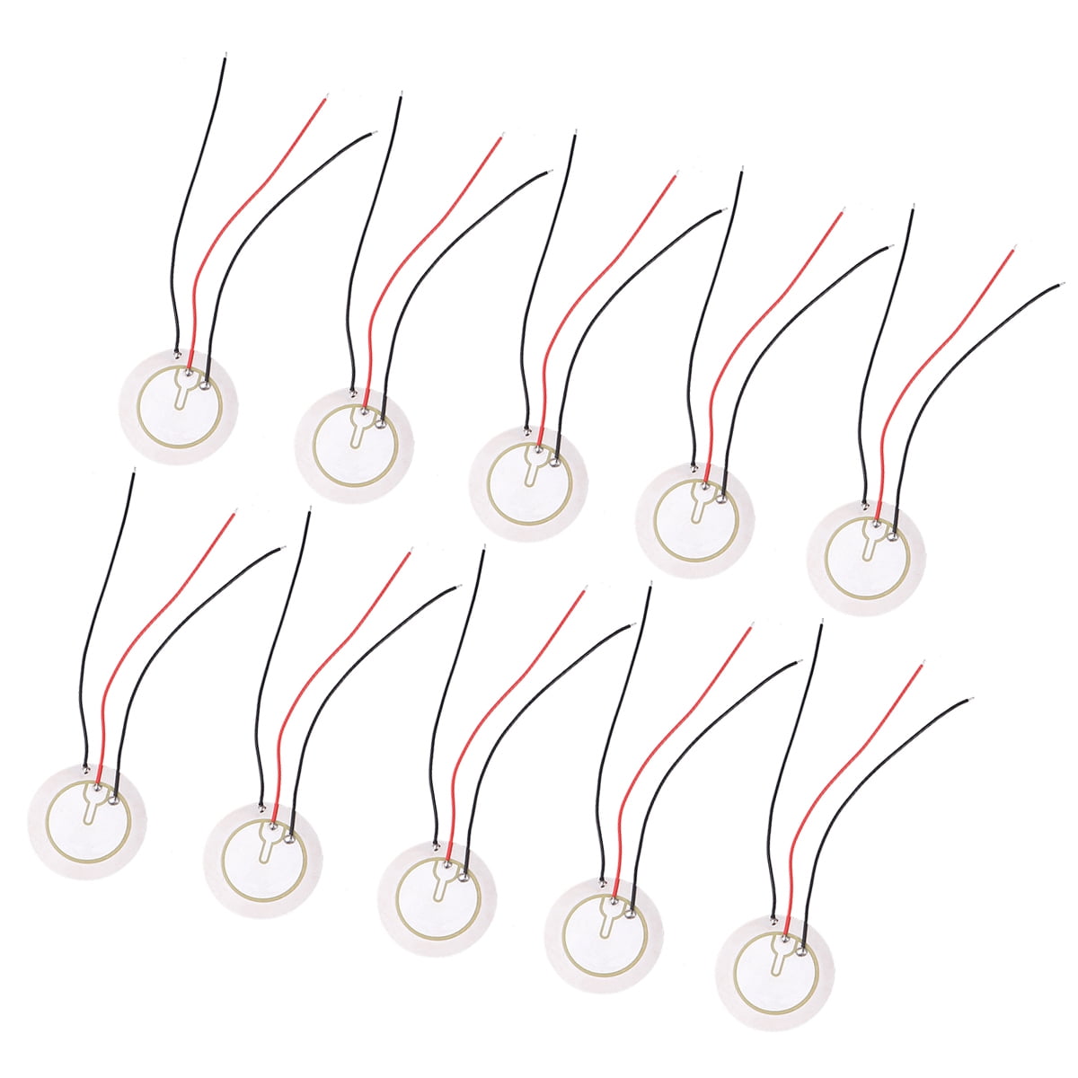 SOPOTUTU 10PCS Self Excited Piezo Element for Signal Generation Silver ...