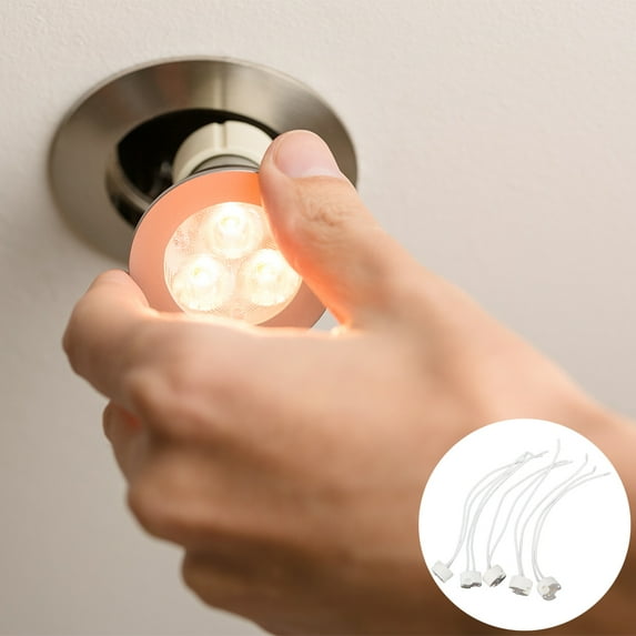 RENACLIPY Gu10 Lamp Sockets Snap-to-Fit Installation Heat Resistant ...
