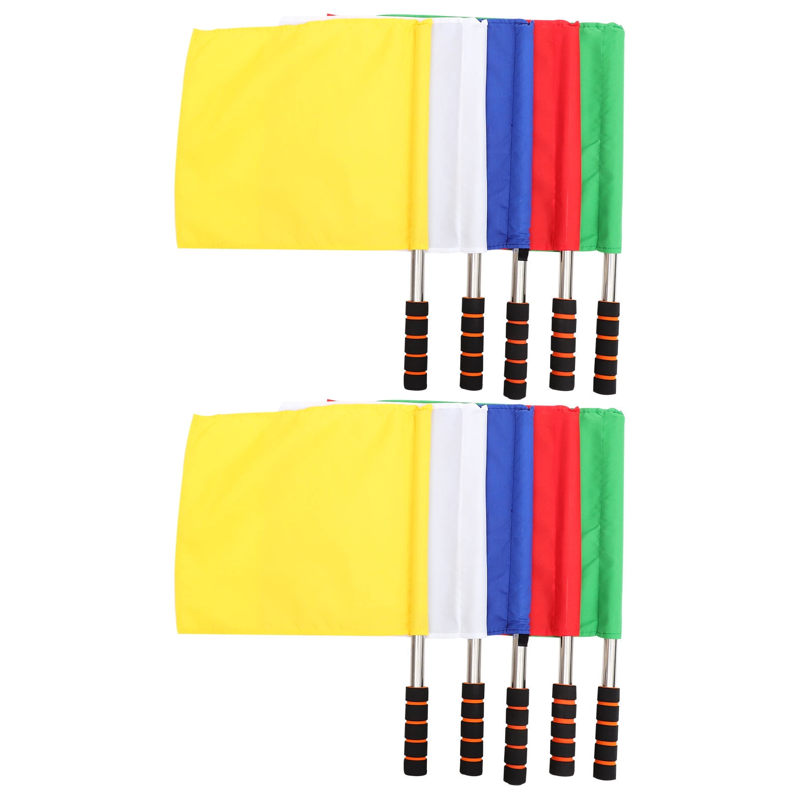 COOPHYA Football Match Signal Flags Polyester Yellow 10Pcs 19.7X14.6X0 ...