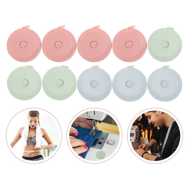 HEMOTON 10pcs 1.5m Tape Measure Round Chest Circumference Measuring ...