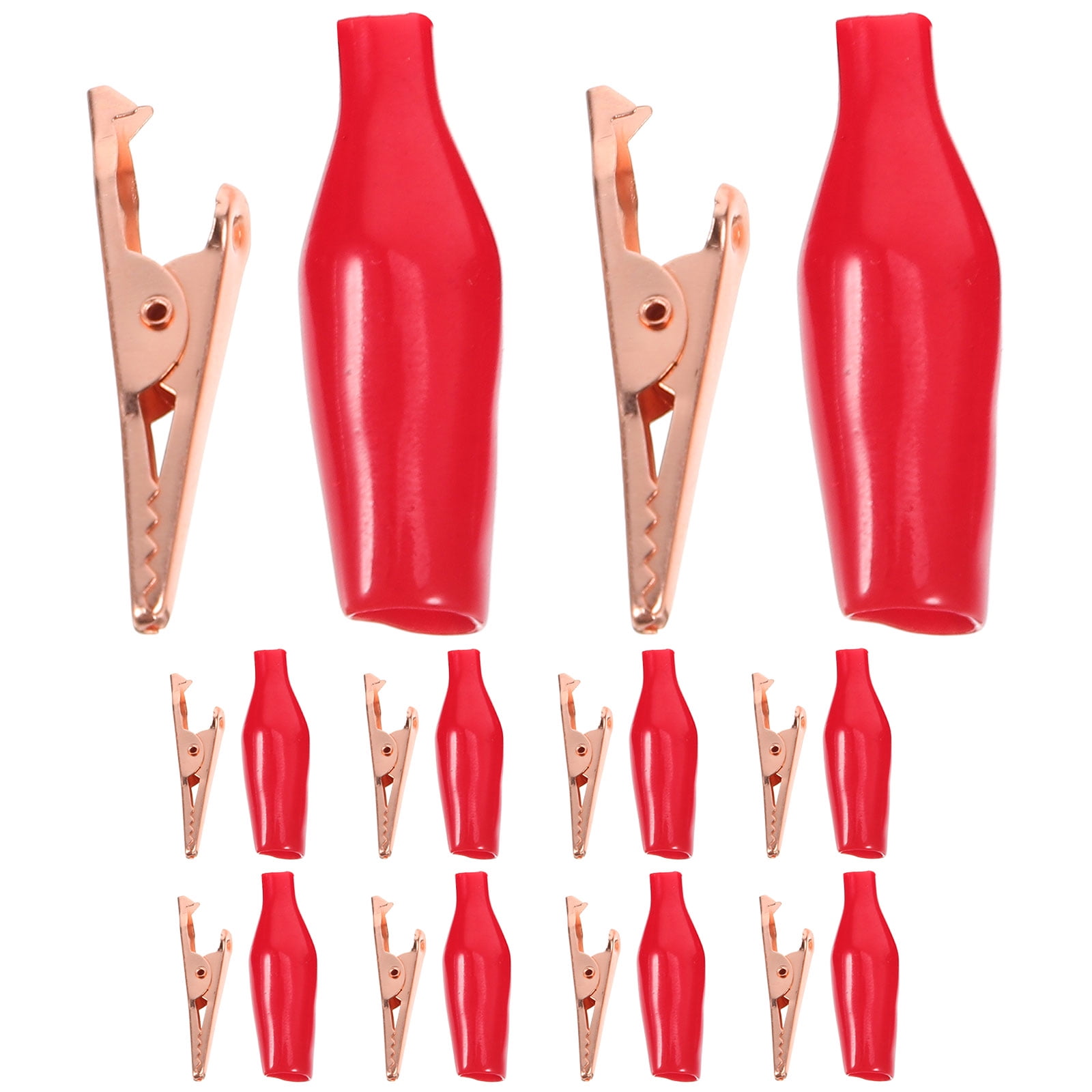 HEMOTON 10pcs Alligator Clips Wire Testing Clips Electrical Alligator ...