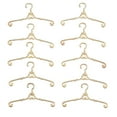 HEMOTON 10pcs Alloy Hangers Small Hangers Mini Hangers for Mini Retro ...