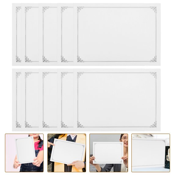 HEMOTON 10pcs Award Paper for Certificate Use Blank Honor Paper ...