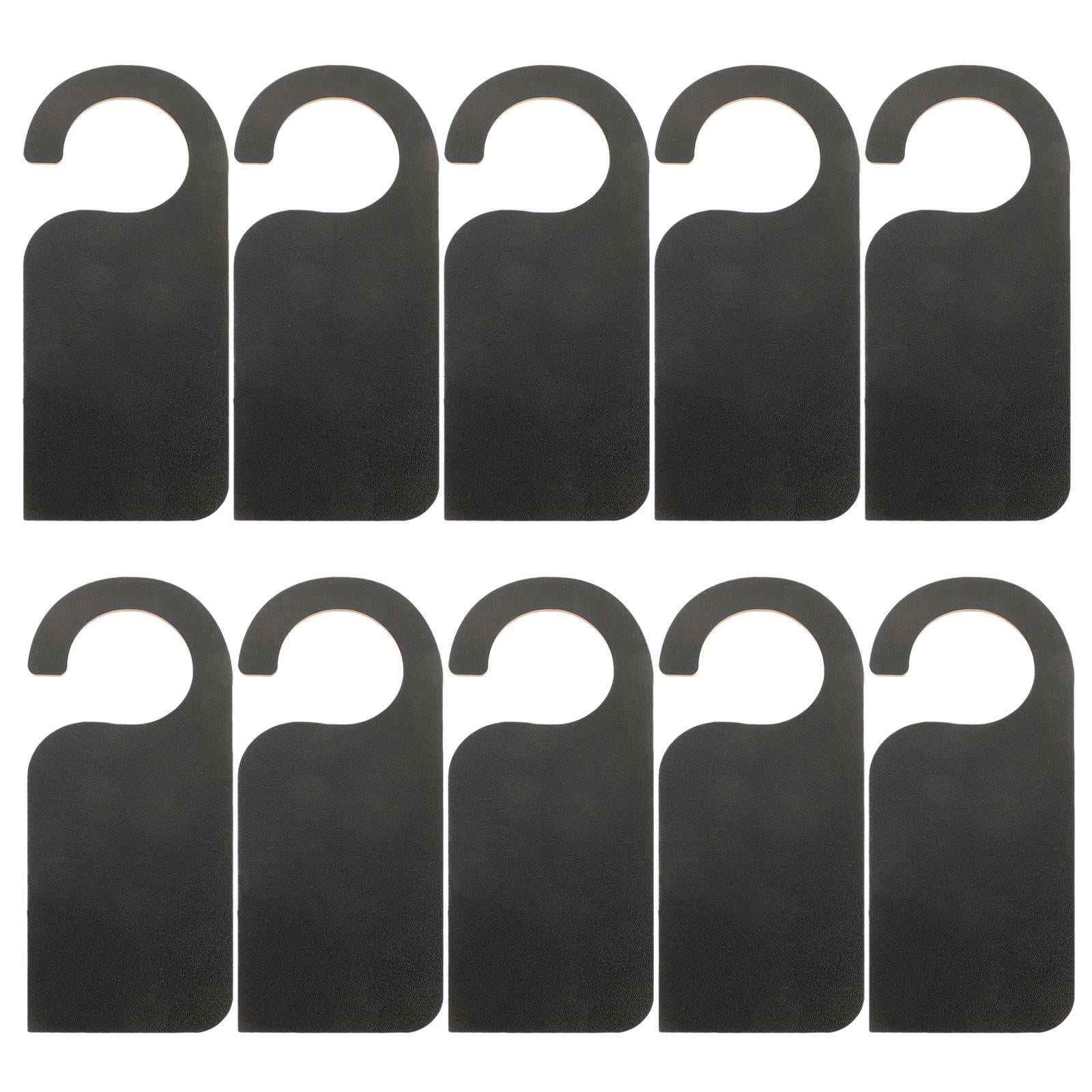 HEMOTON 10pcs Black Blank Wooden Door Hanger Signs for Decor Creative ...