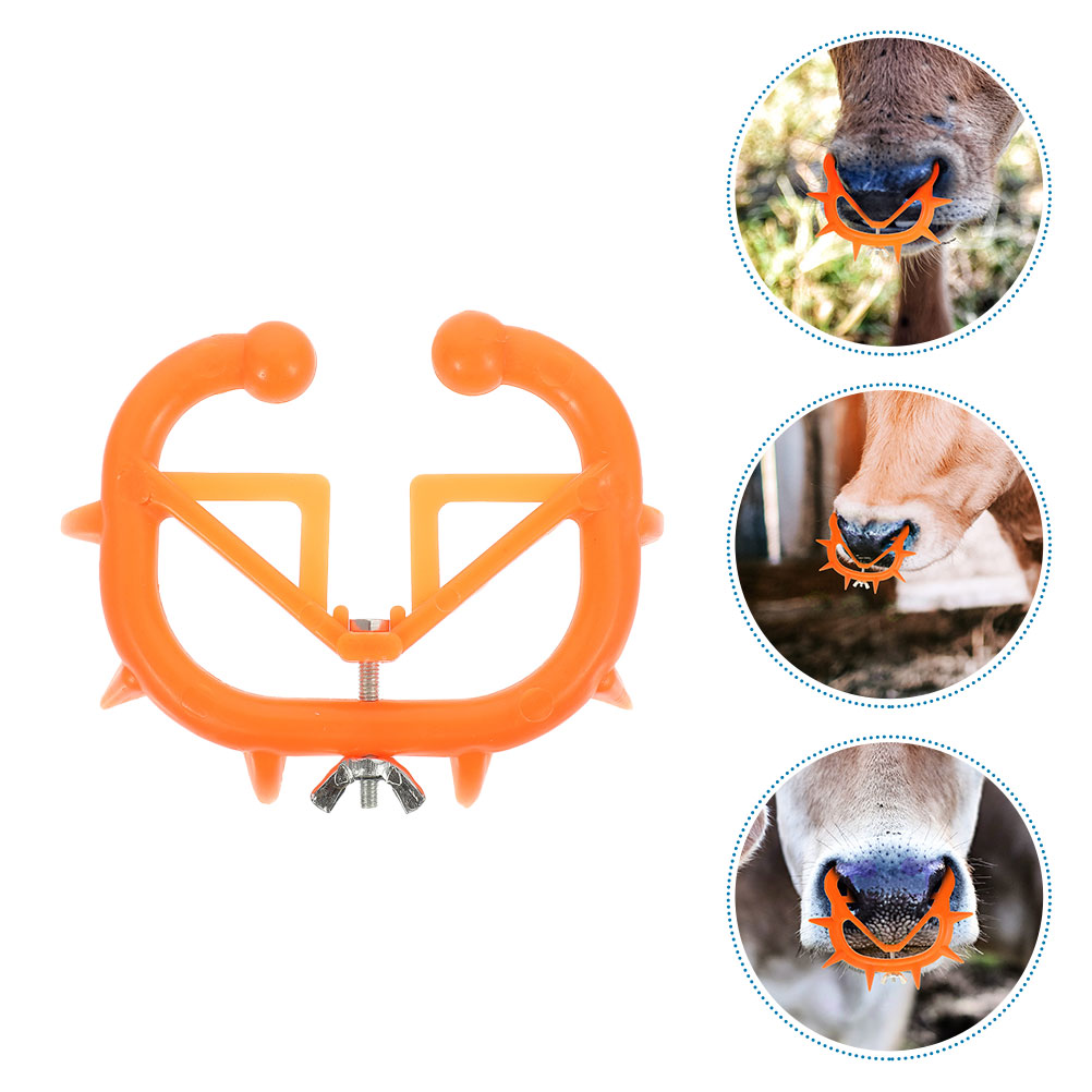 HEMOTON 10pcs Calf Weaner Ring Cattle Weaner Nose Ring Nose Clamp Thick ...