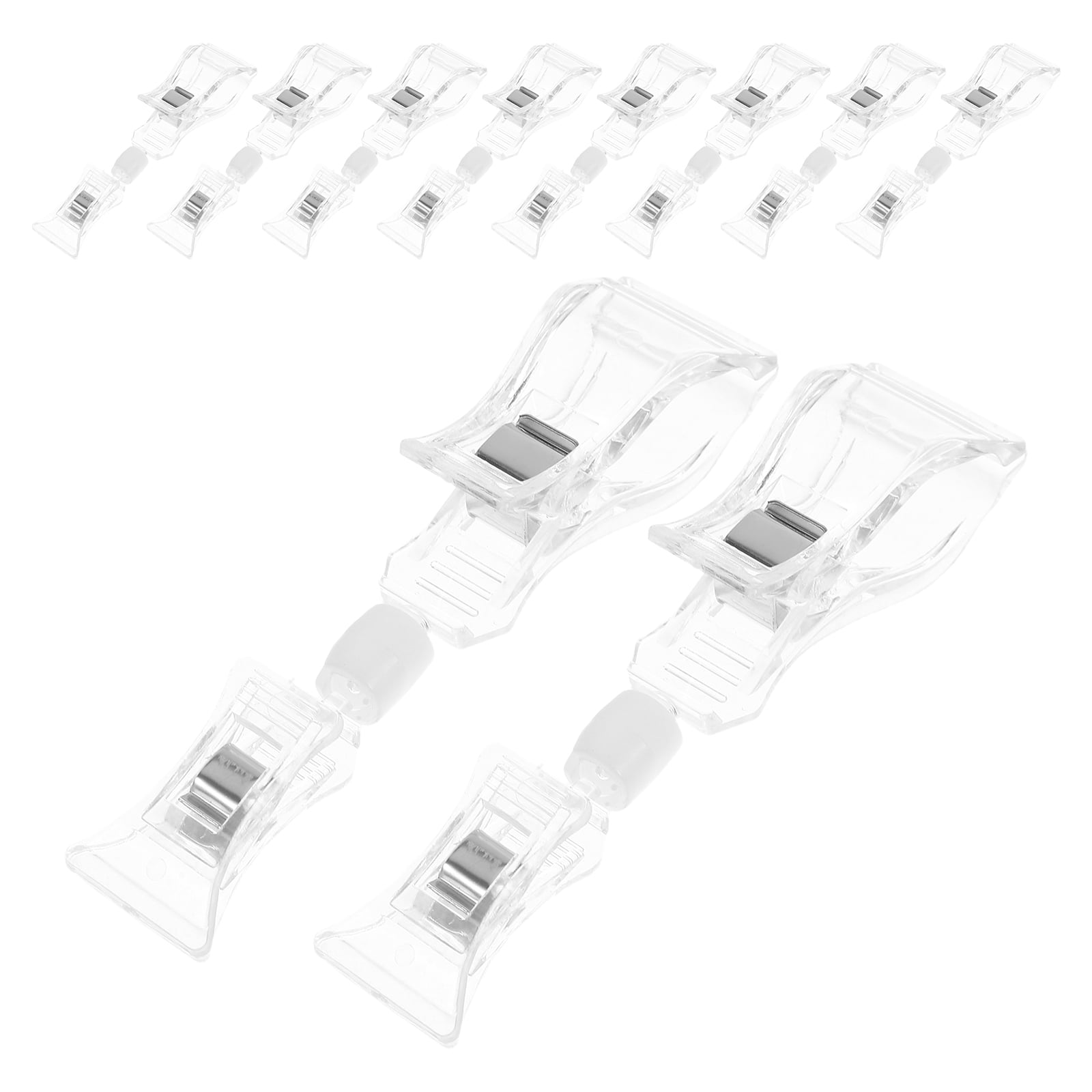 HEMOTON 10pcs Clear Rotatable Sign Clips Holder Plastic Price Tag ...