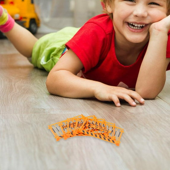 HEMOTON 10pcs Mini Traffic Barricade and Crosswalk Signal Toy Set for ...