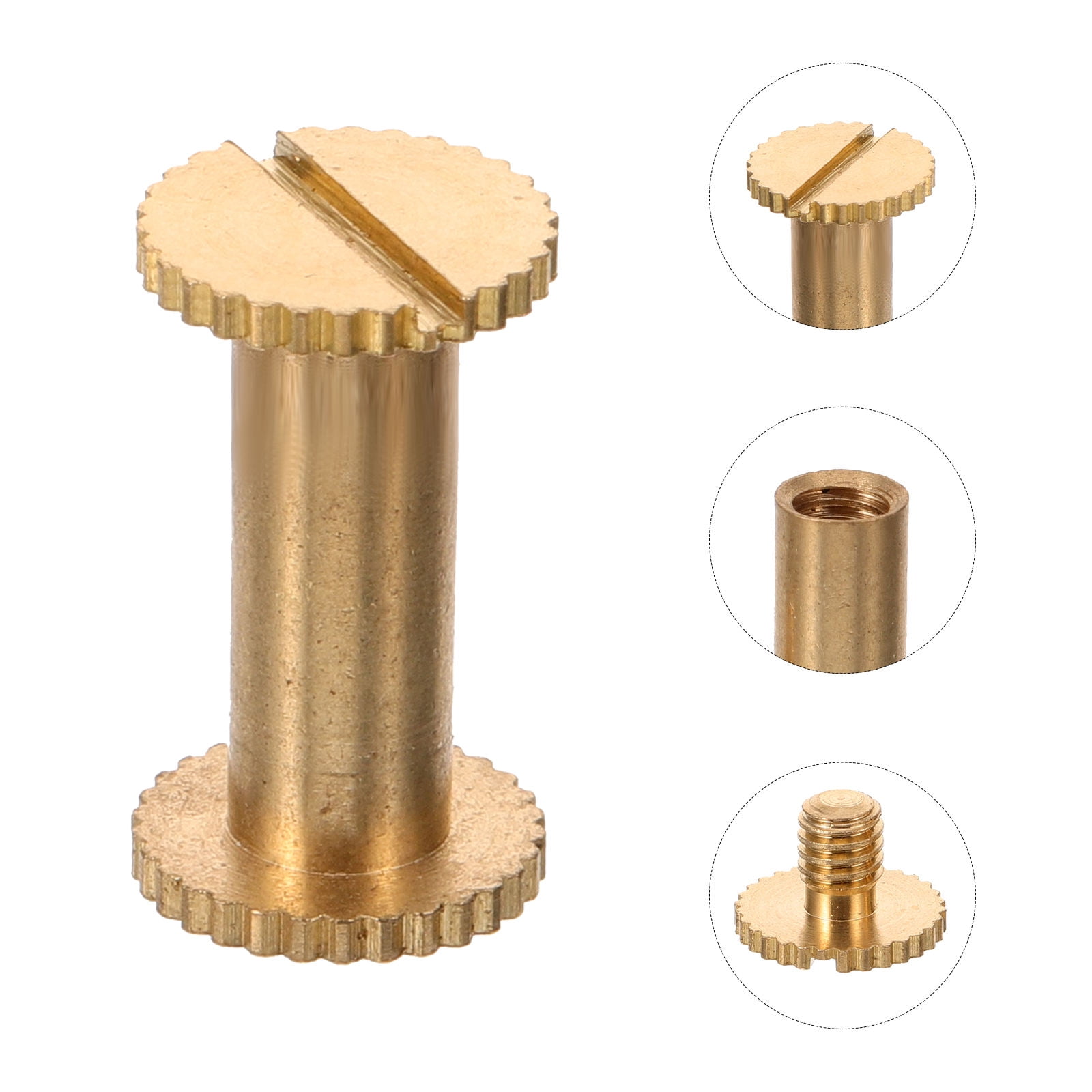 HEMOTON 10pcs Leather Screw Nail Rivets Screw Post Binding Screws DIY ...