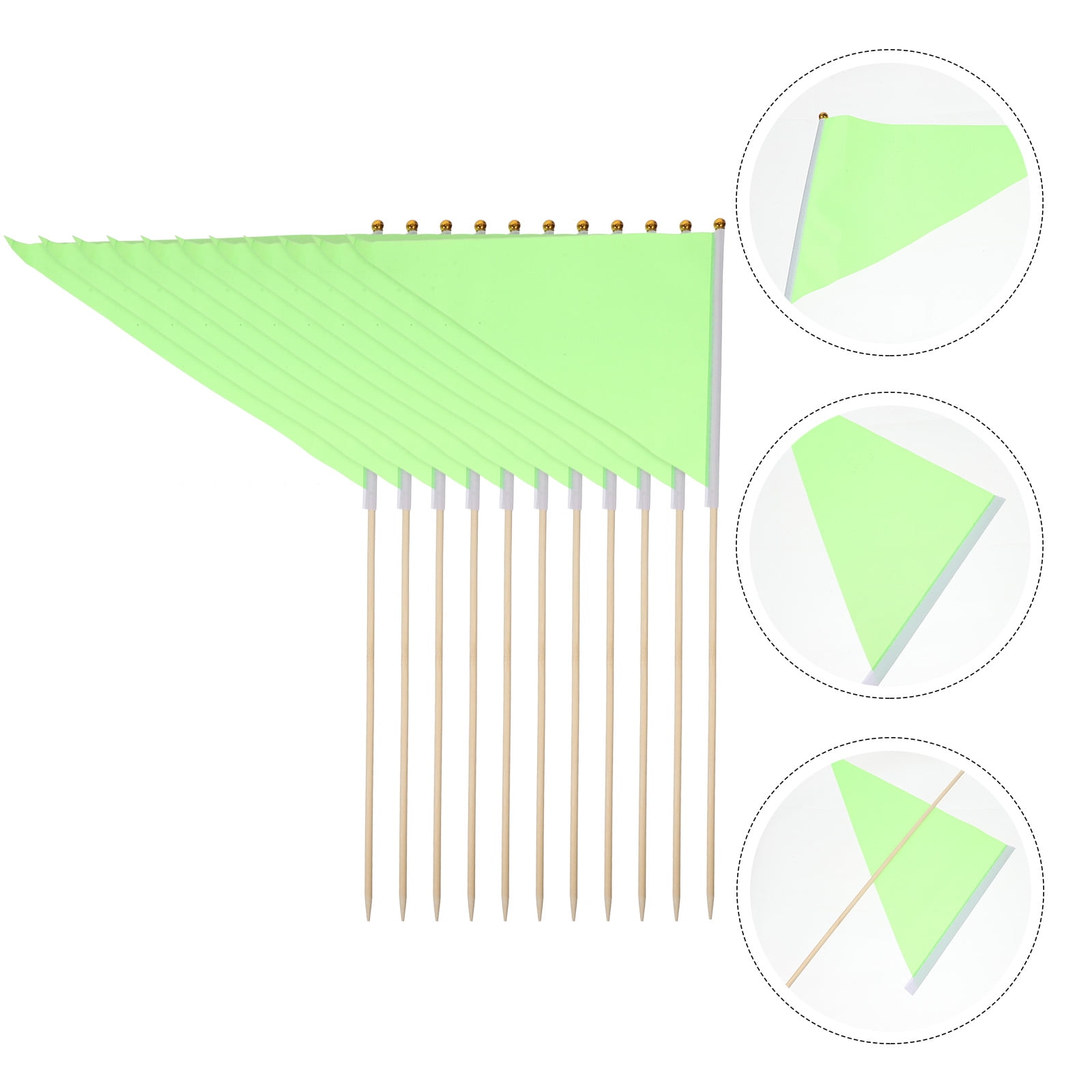 HEMOTON 10pcs Marking Flags Lawn Garden Marking Flags Landscape Flags ...