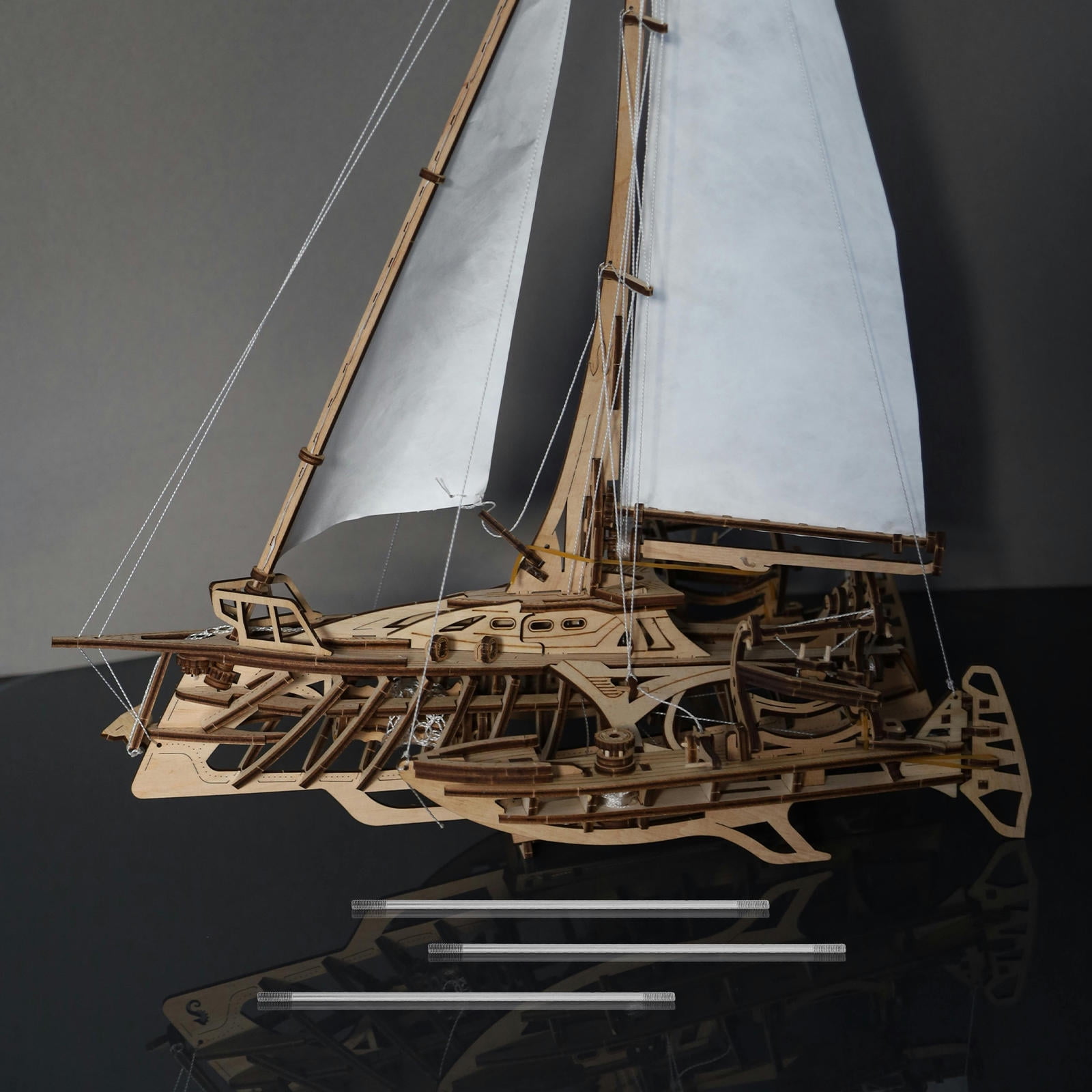 HEMOTON 10pcs Metal Connecting Rod Double-Threaded Rod, RC Vehicle ...