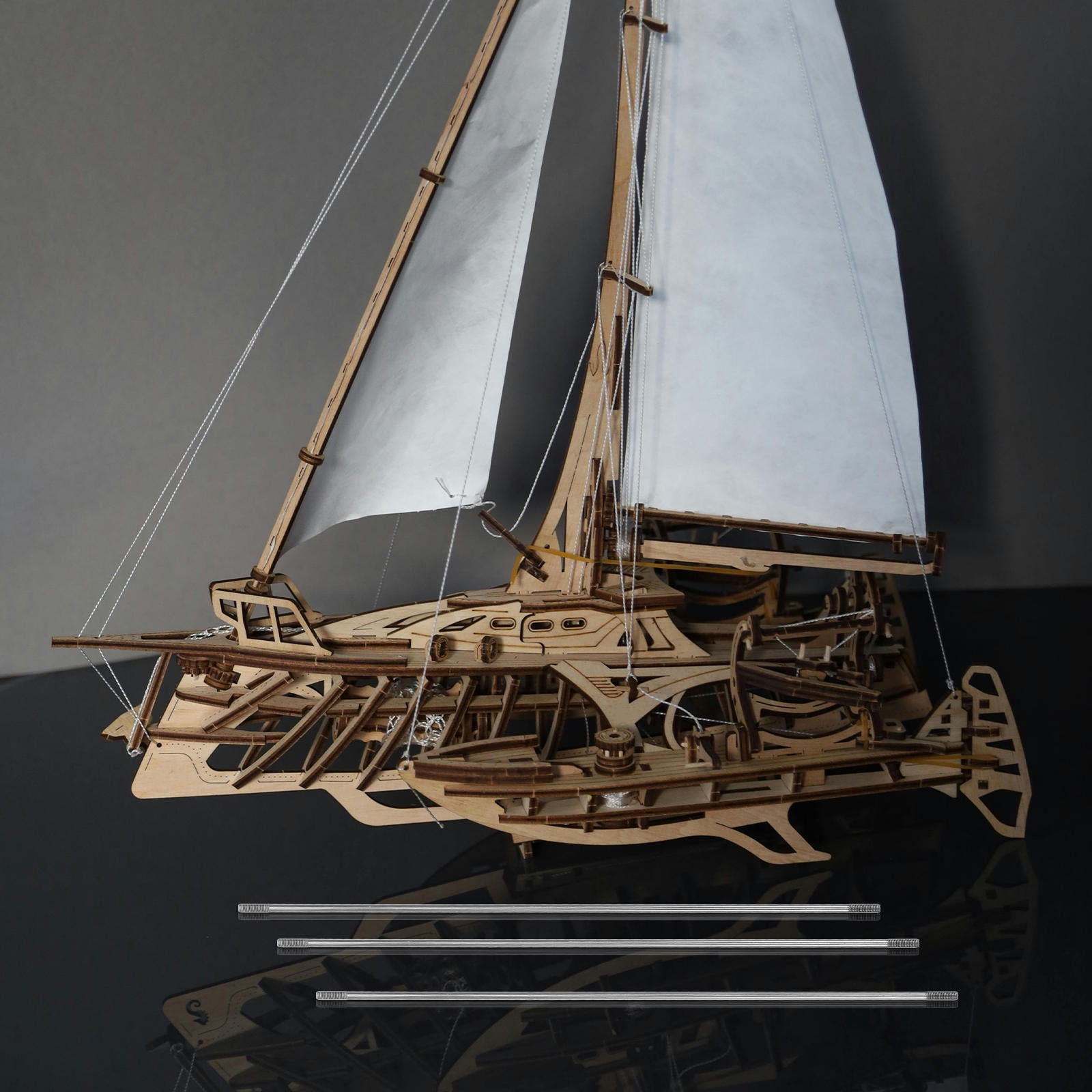 HEMOTON 10pcs Metal Tie Rod Threaded Connecting Rod Miniature Push ...