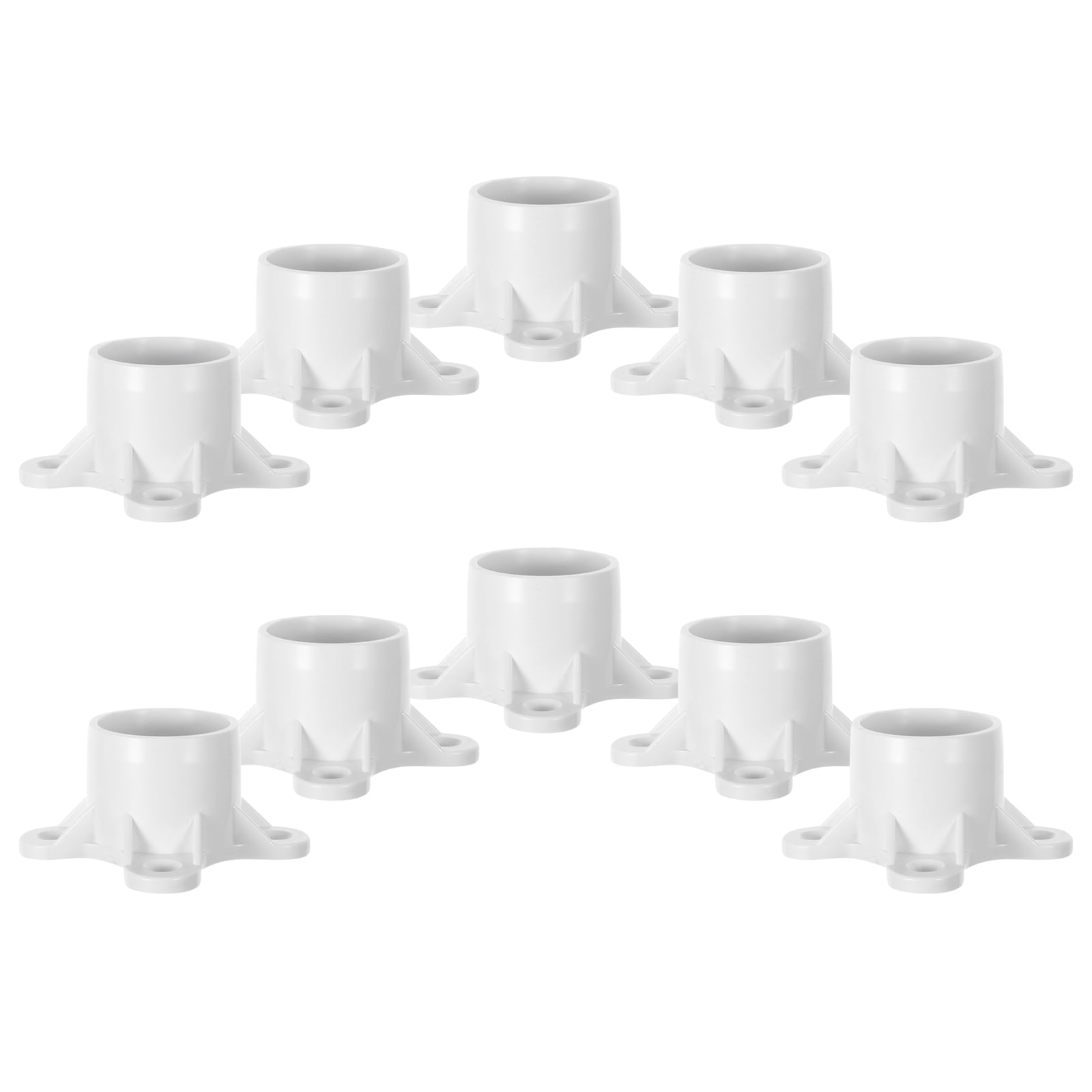 SOPOTUTU 10Pack PVC Table Leg Caps Stable Support White PVC Furniture ...