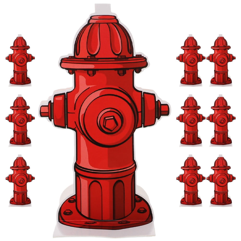 HEMOTON 10pcs Pet Diaper Pads with Fire Hydrant Dog Toilet Tray Column ...