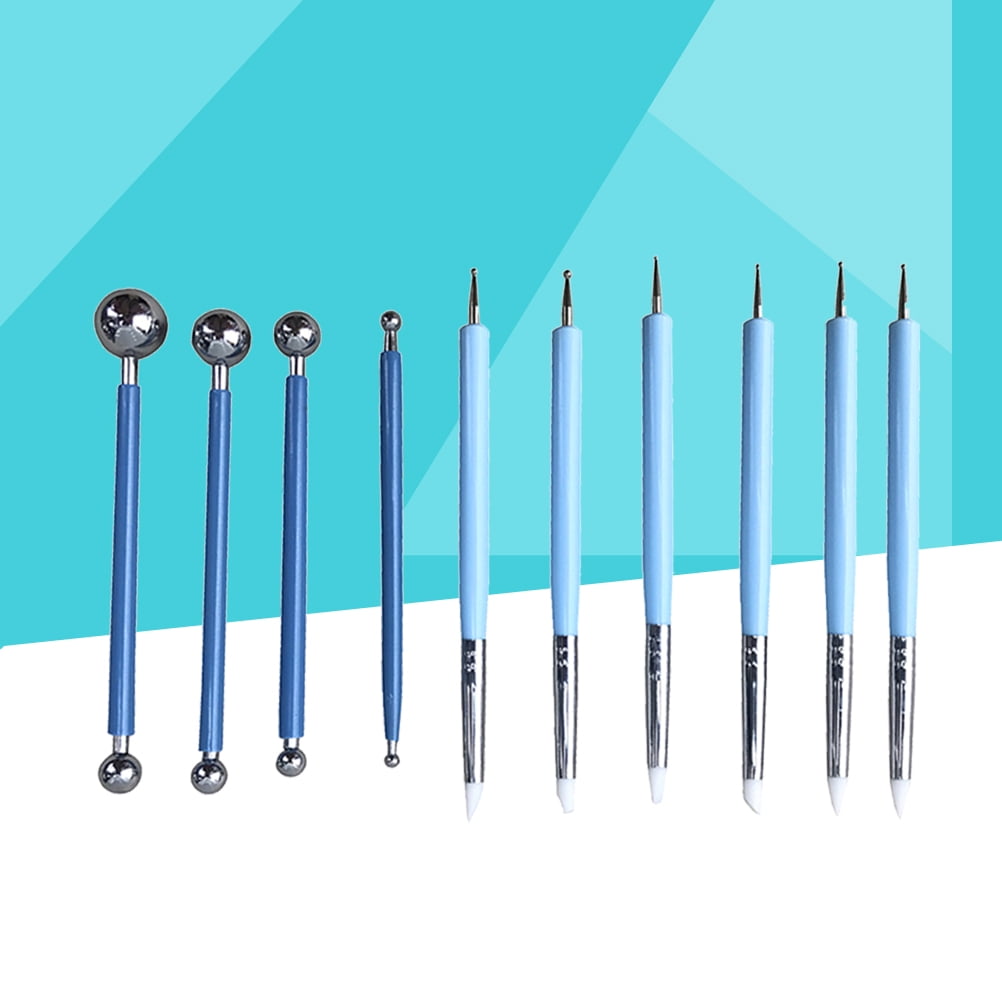 HEMOTON 10pcs Premium Stylus Tools DIY Ceramic Clay Indentation Tools ...