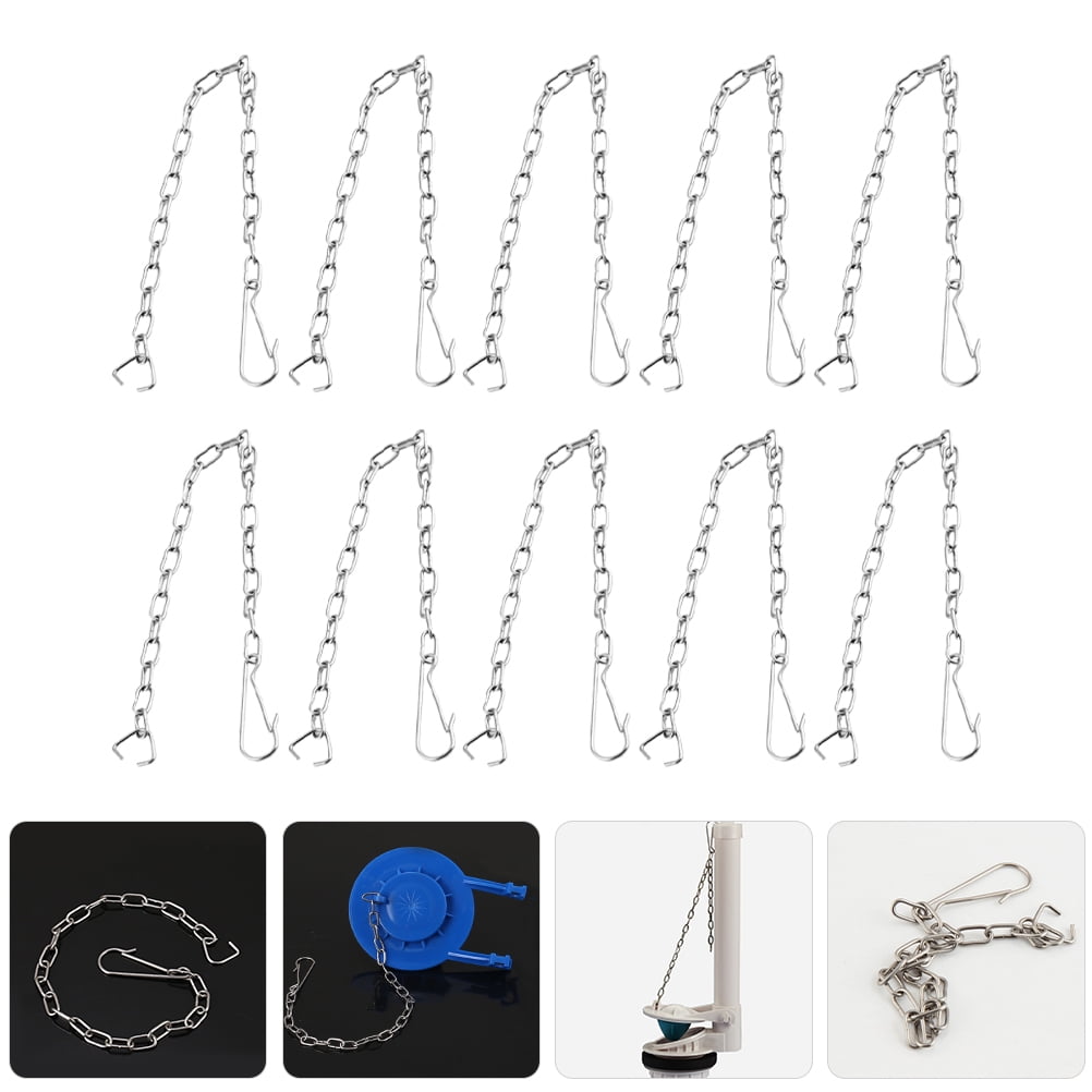 HEMOTON 10pcs Toilet Flapper Chains Replacement Chains Flexible Toilet ...