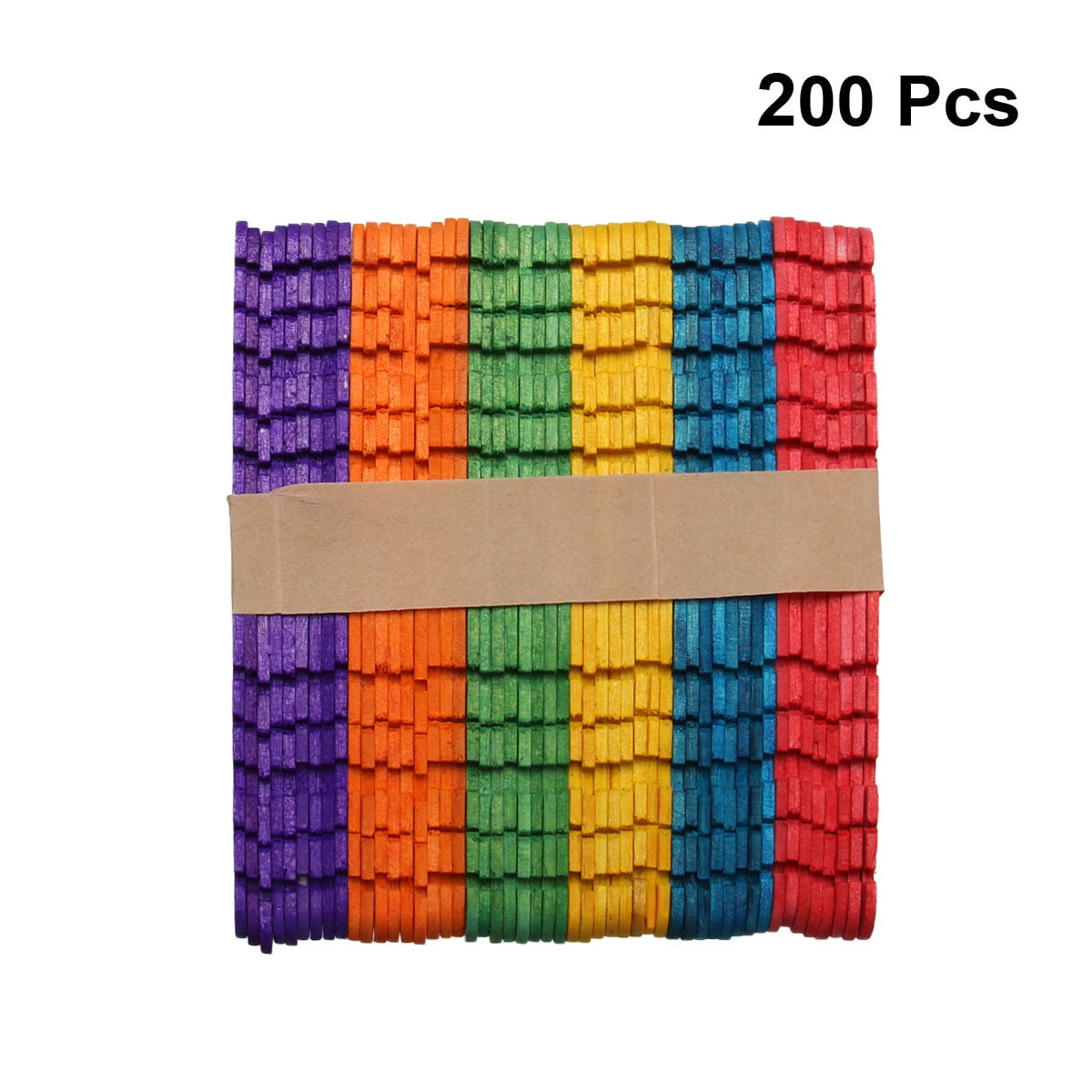 HEMOTON 11 .4x1x.02cm Wood Strip Model Material Colorful Stick Child ...
