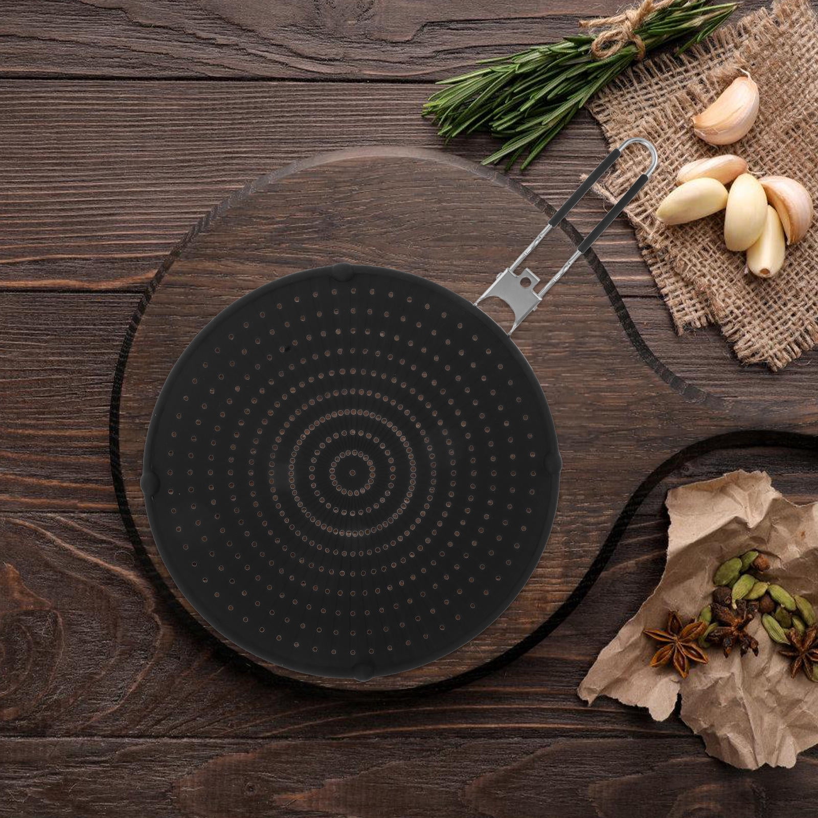 HEMOTON 12.5 Inch Silicone Splatter Guard Frying Pan Cover With ...