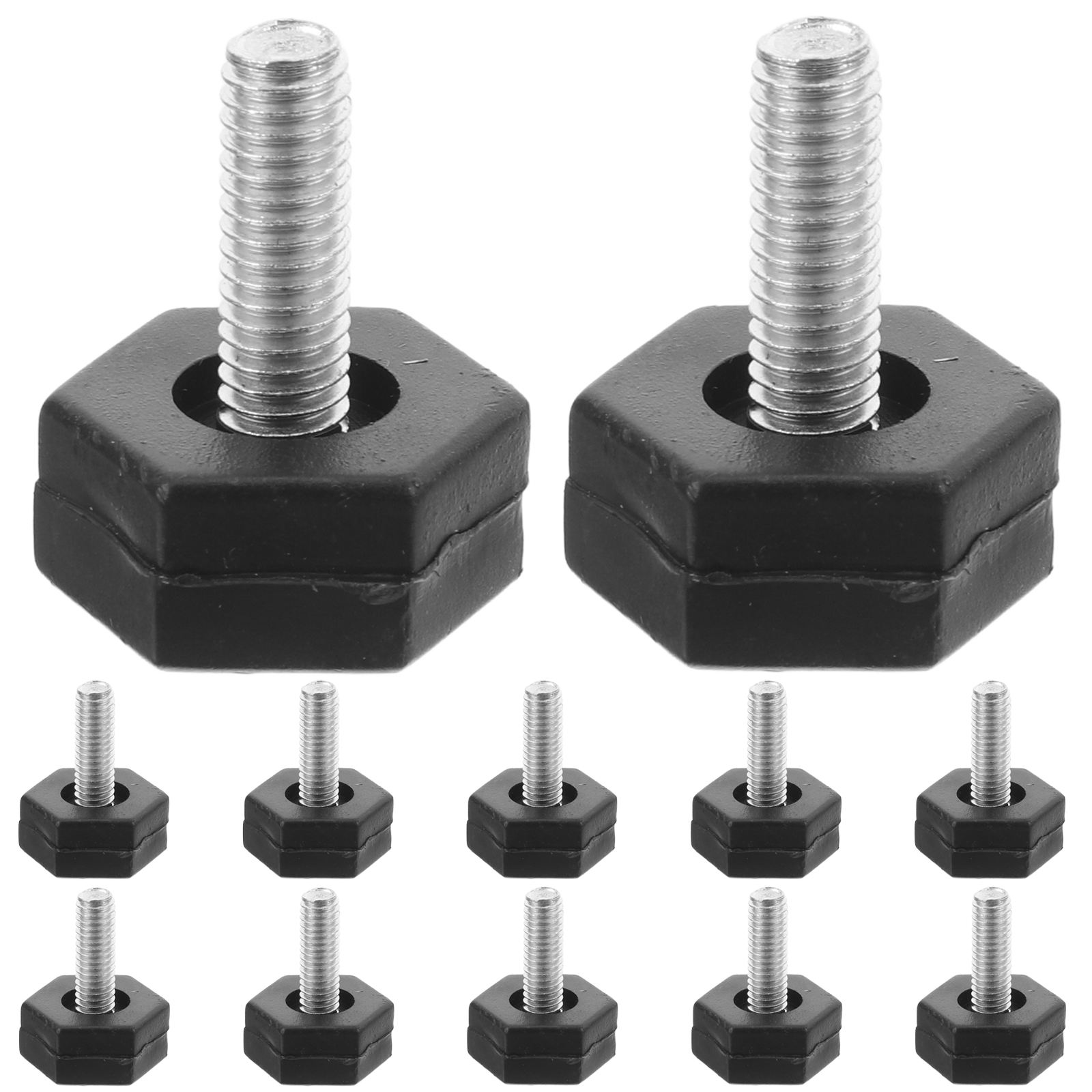 HEMOTON 12 PCS Adjustable Furniture Feet Threaded Screw in Legs for ...