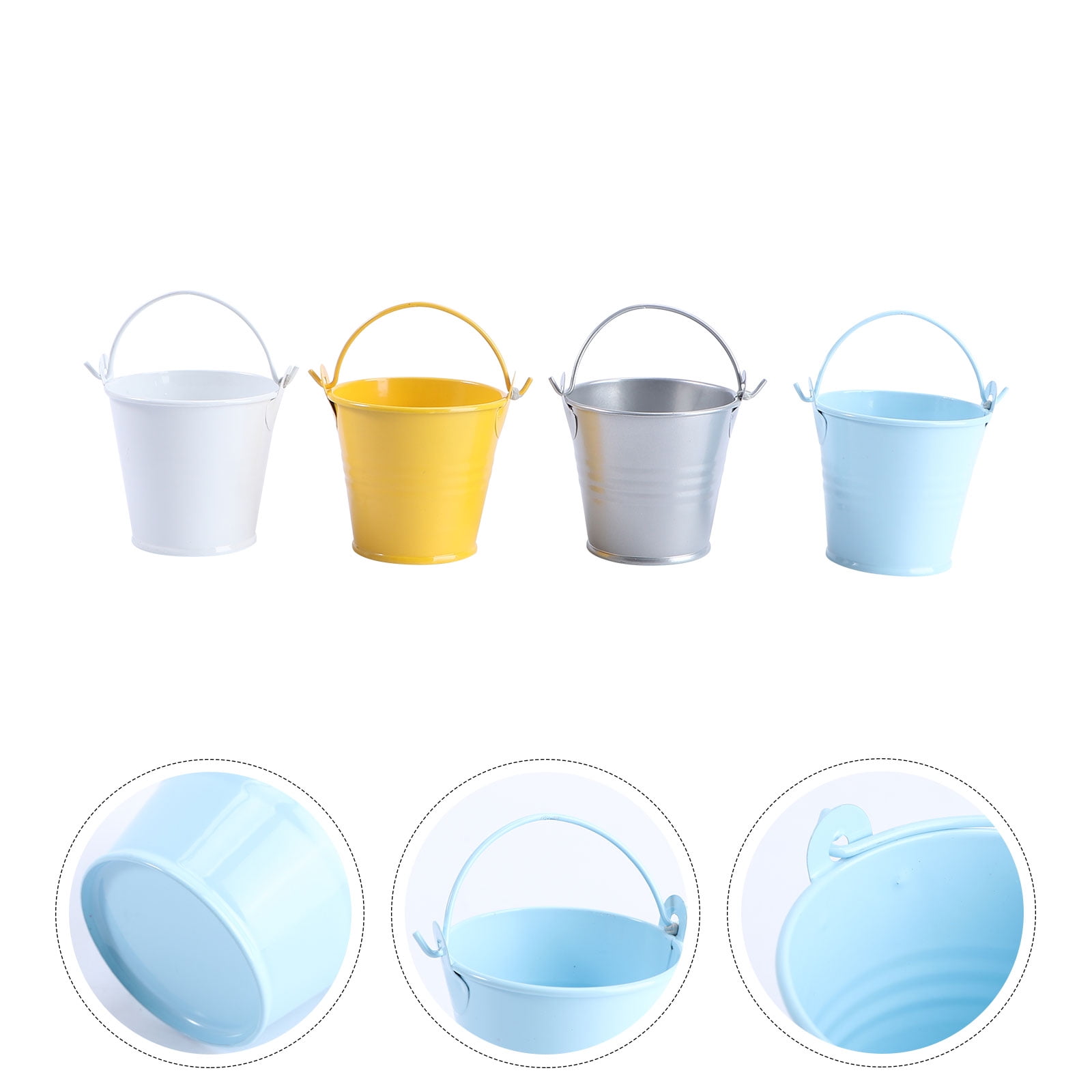 HEMOTON 12 Pcs Garden Hanging Bucket Flower Buckets Plants Decor ...