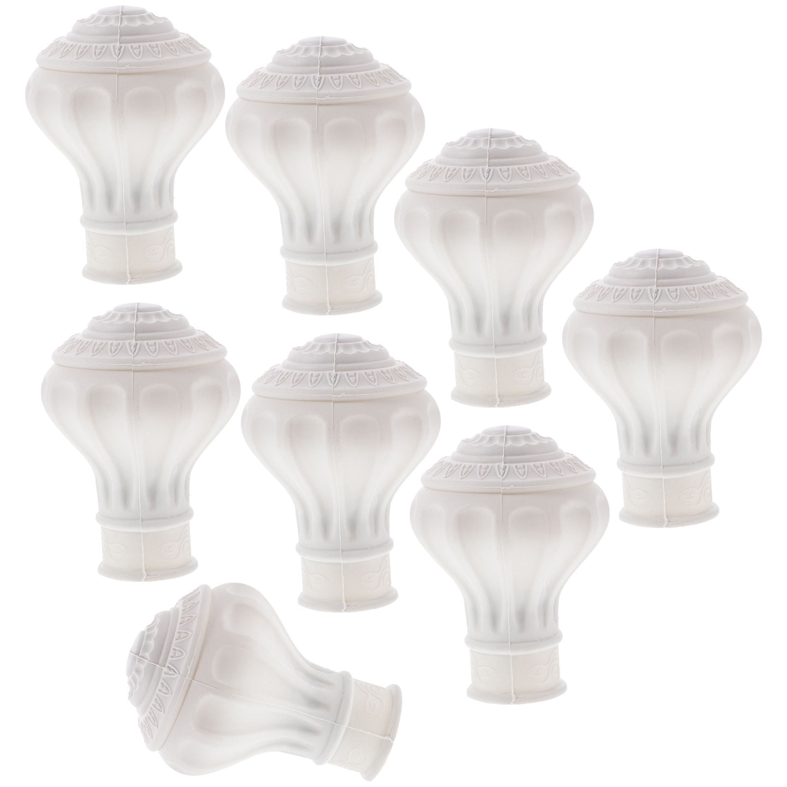 HEMOTON 12 Pcs Practical Curtain Rod Ends Chic Pole Finials - Walmart.com