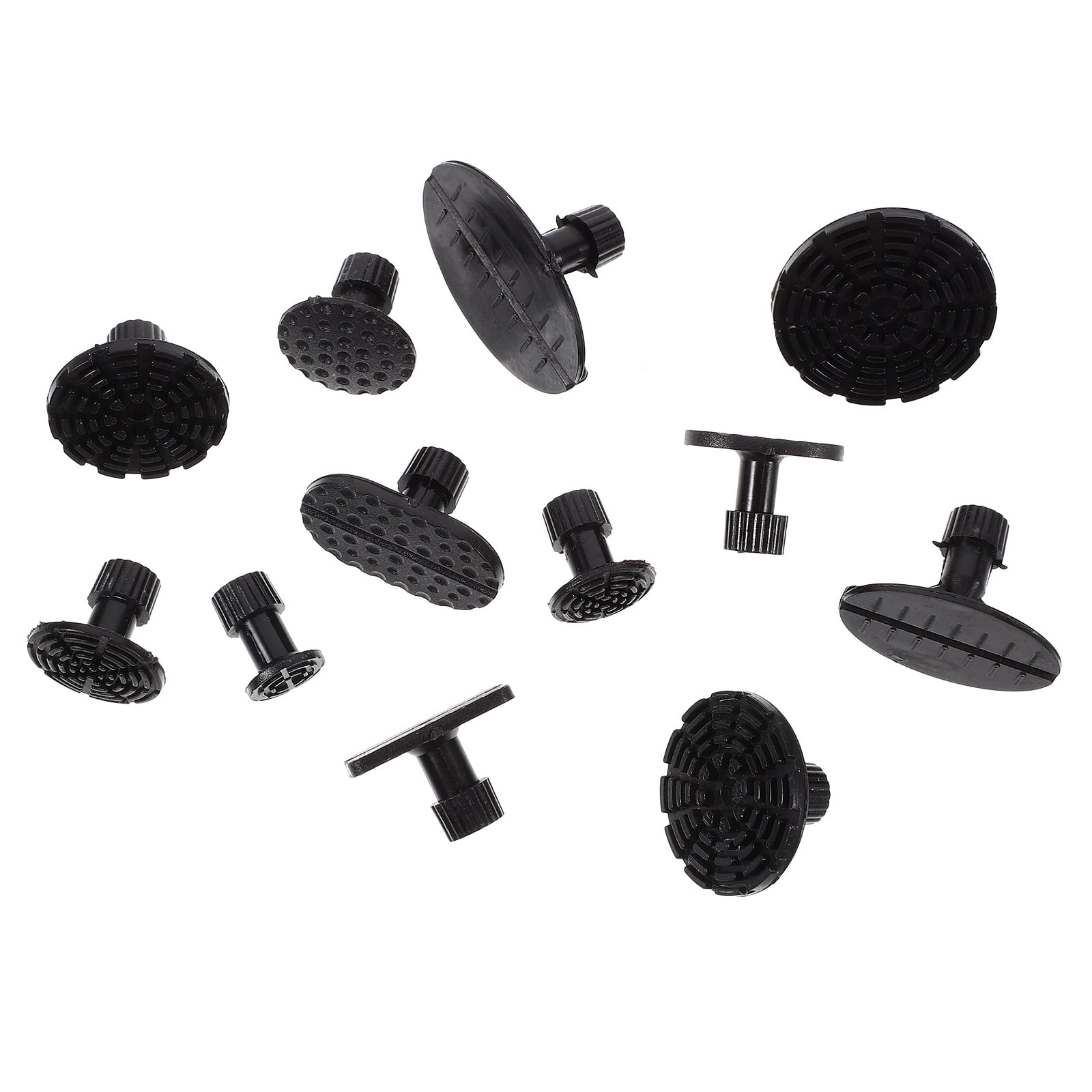 HEMOTON 12Pcs Black Abs Circular Dent Puller Tabs for Car Body Repair ...