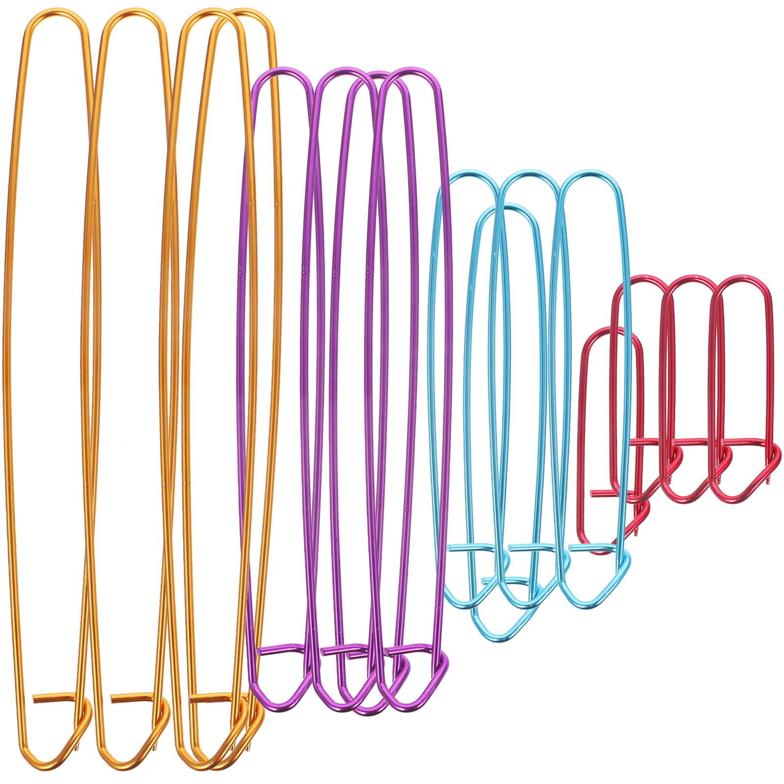 HEMOTON 12 Pcs Stitch Holders for Knitting Crochet Safety Pins Aluminum ...