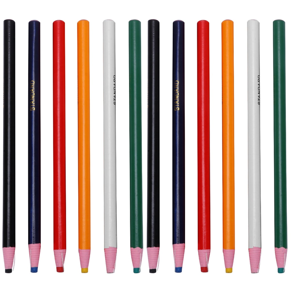 HEMOTON 12 pcs Sewing Marking Pencils Tailor's Fabric Marker Chalk ...