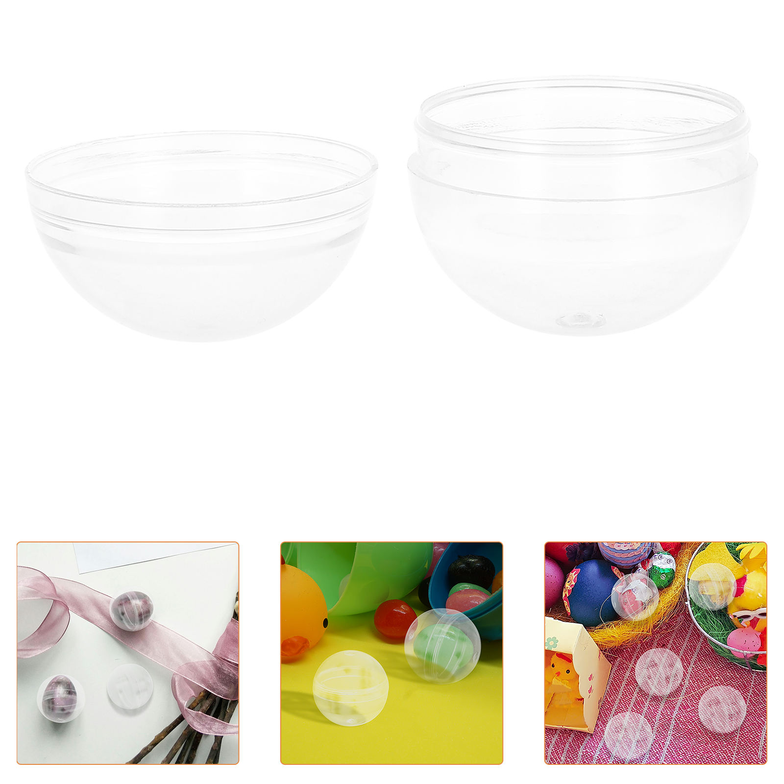 HEMOTON 120 Pcs Empty Capsules Balls Small Party Gumball Tubes Favor ...