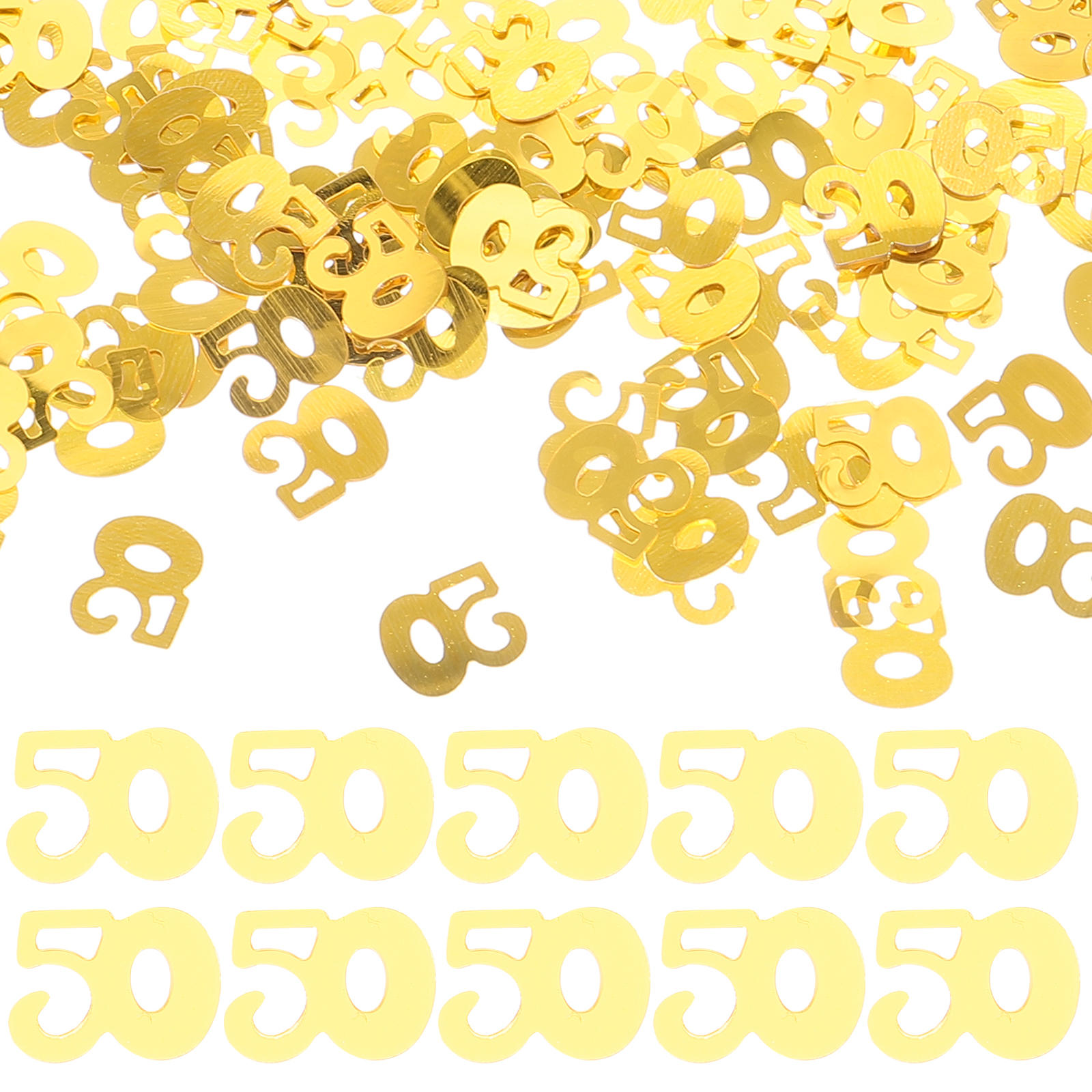 RENACLIPY Number Decoration Golden 1200Pcs 0.5x0.4x0.04in Plastic ...