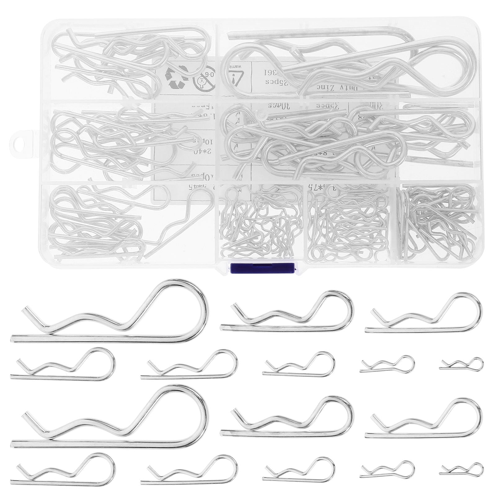 HEMOTON 125pcs Cotter Trailer Pin Clip Spring Fastener Hardware Hitch ...