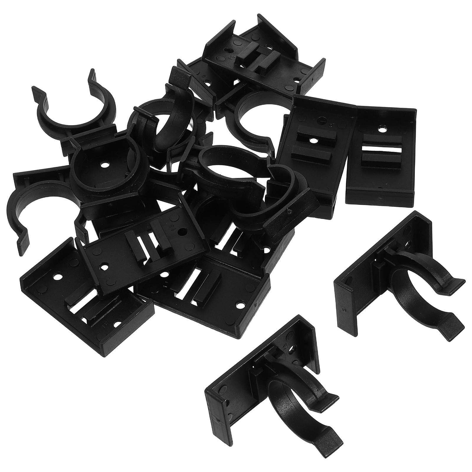 HEMOTON 12pcs Cabinet Skirting Kickboard Plinth Clips Brackets Plastic ...