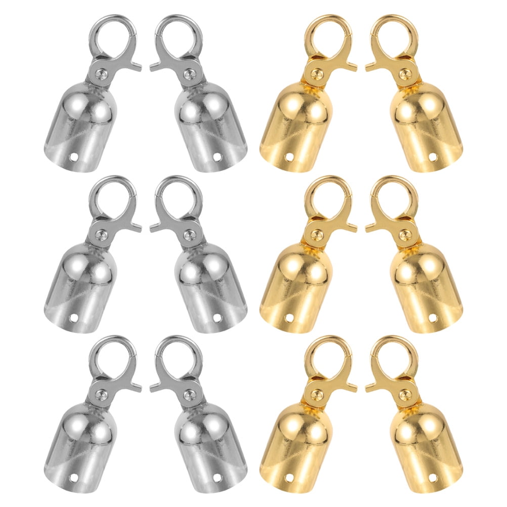HEMOTON 12pcs Rope End Hooks Guardrail Rope End Hooks Rope Fastener ...