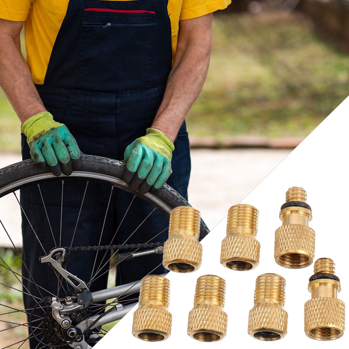 HEMOTON 15 Pcs Needle Bicycle Valve Adapter Conversion Kit - Walmart.com