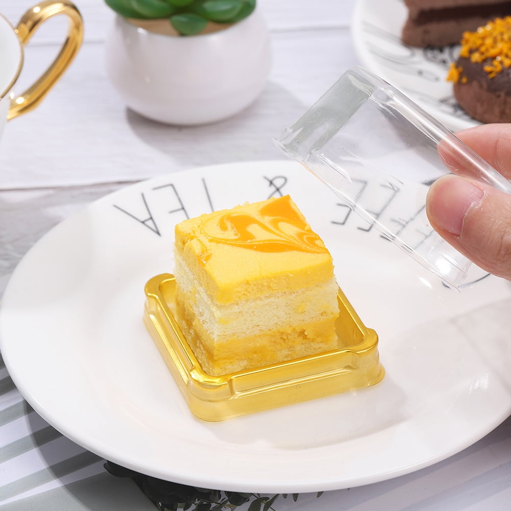 HEMOTON 150 Pcs Exquisite Cupcake Boxes Waterproof Egg-yolk Puff Boxes ...