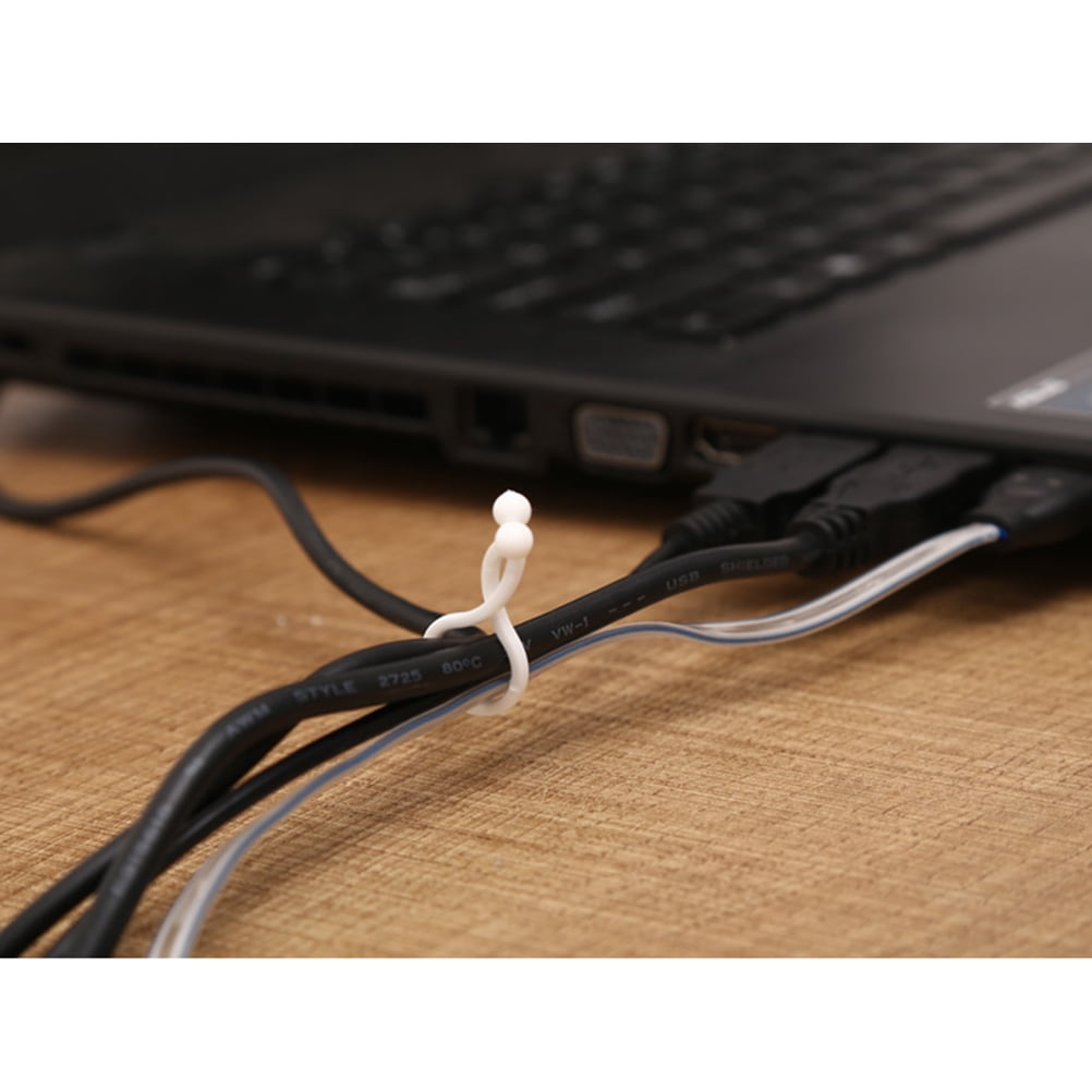 HEMOTON 150 Pieces Cable Winders Organizer Wire Hider Winder Clamp for ...