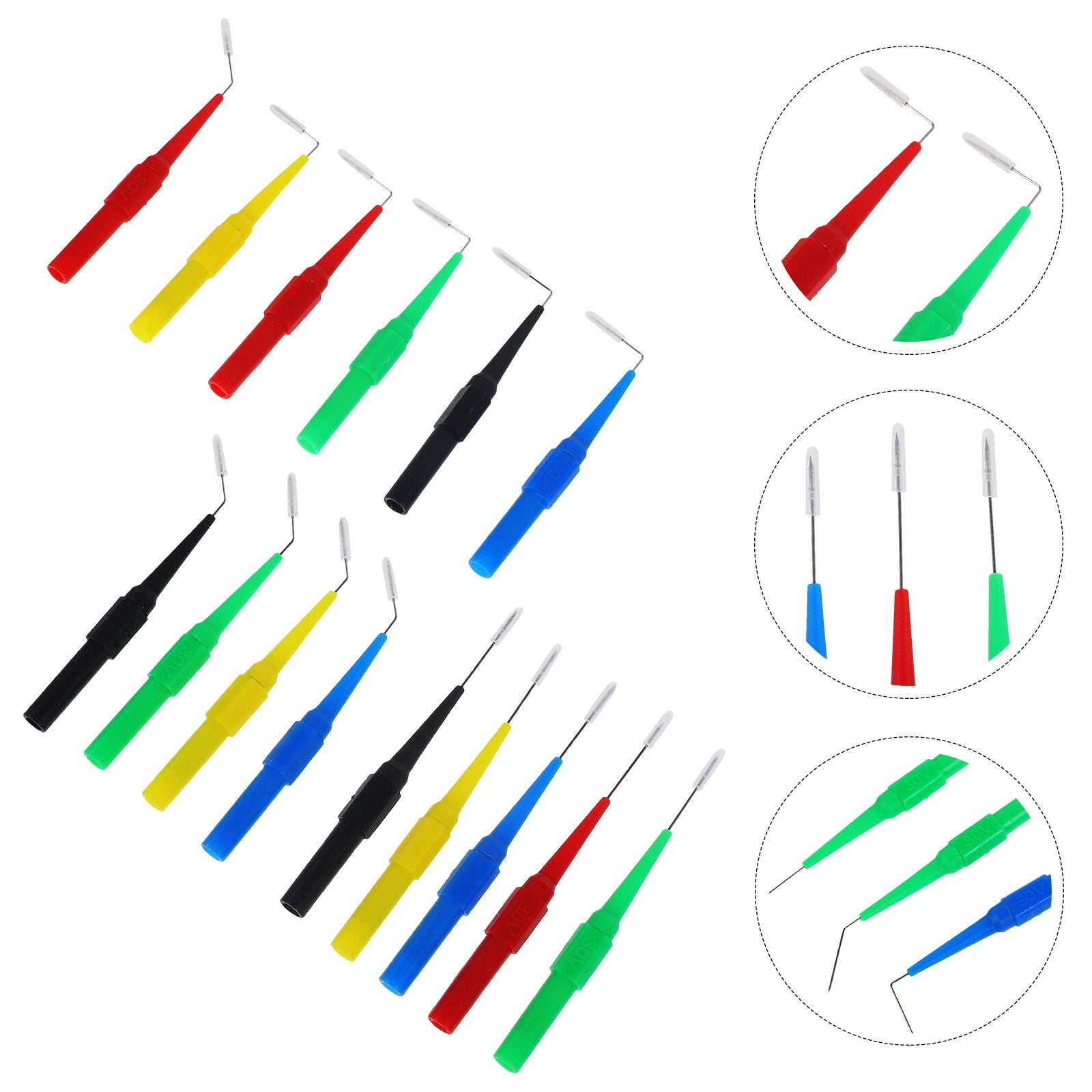 HEMOTON 15pcs Test Probes for Electrical Testing Multimeter Copper ...