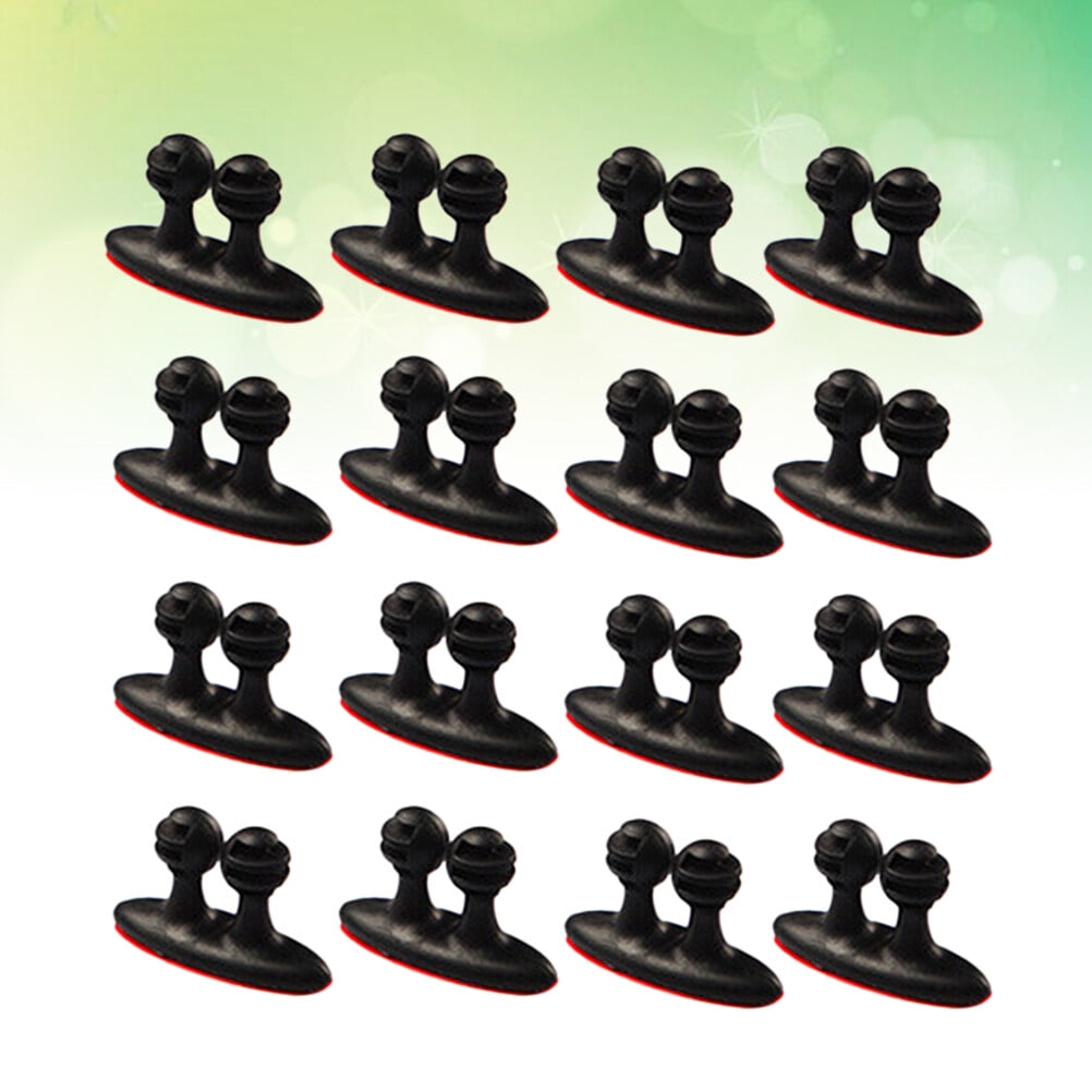 HEMOTON 16 Pcs Assortment Cable Clamp Desk Wall Wire Clips - Walmart.com