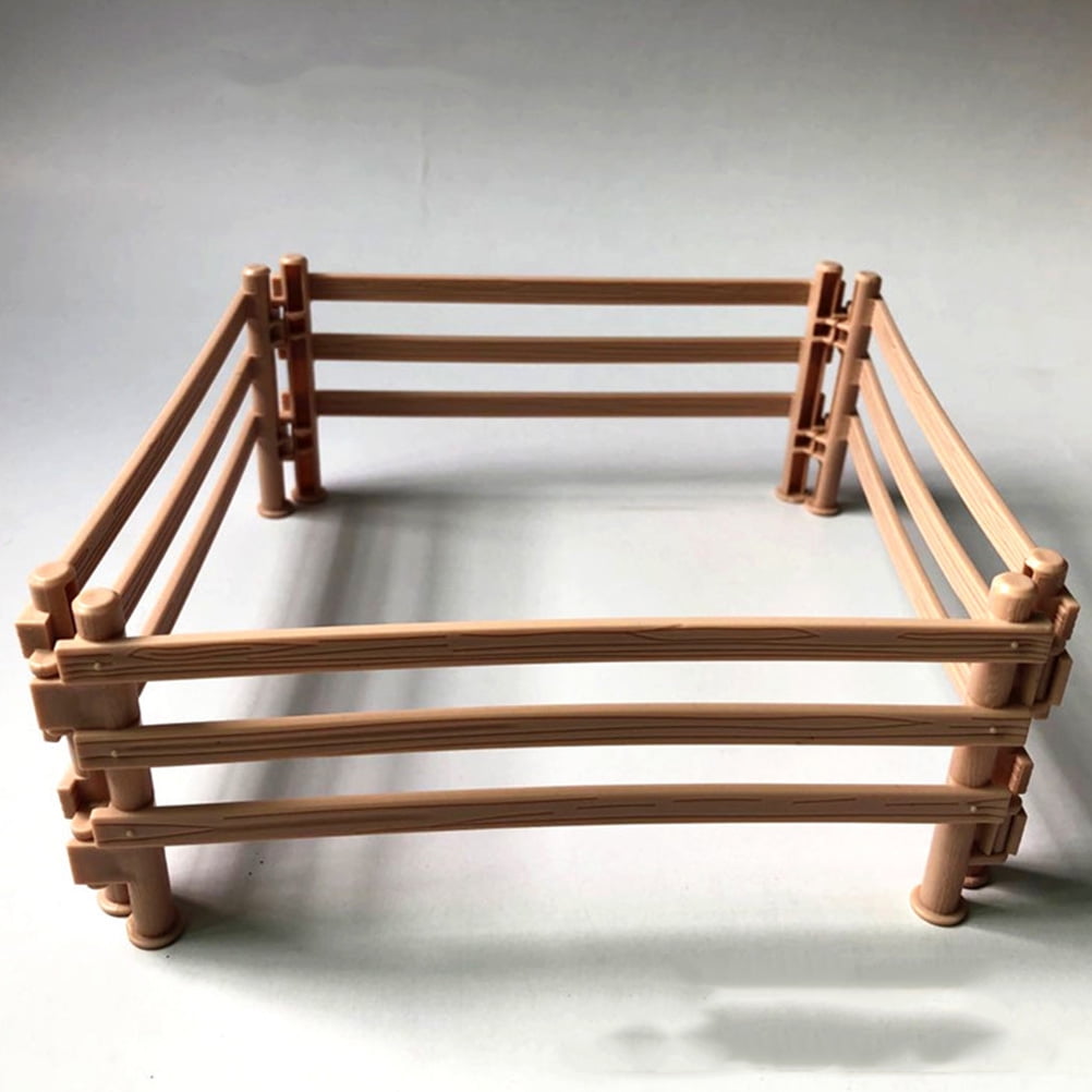 HEMOTON 16Pcs Mini House Fence Model Fencing Panel Accessory Kids DIY ...