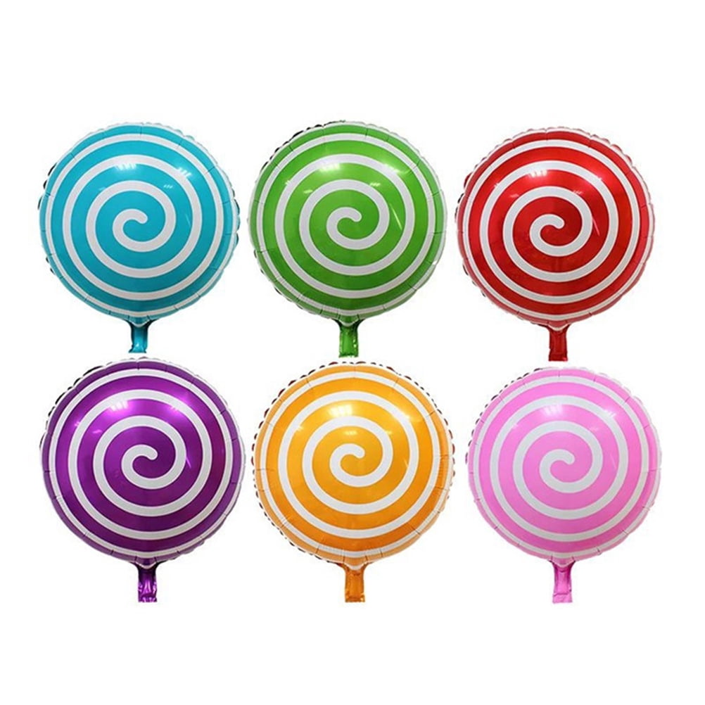 HEMOTON 18 -inch Kids Decoration Balloon Lollipop Foil Balloons ...