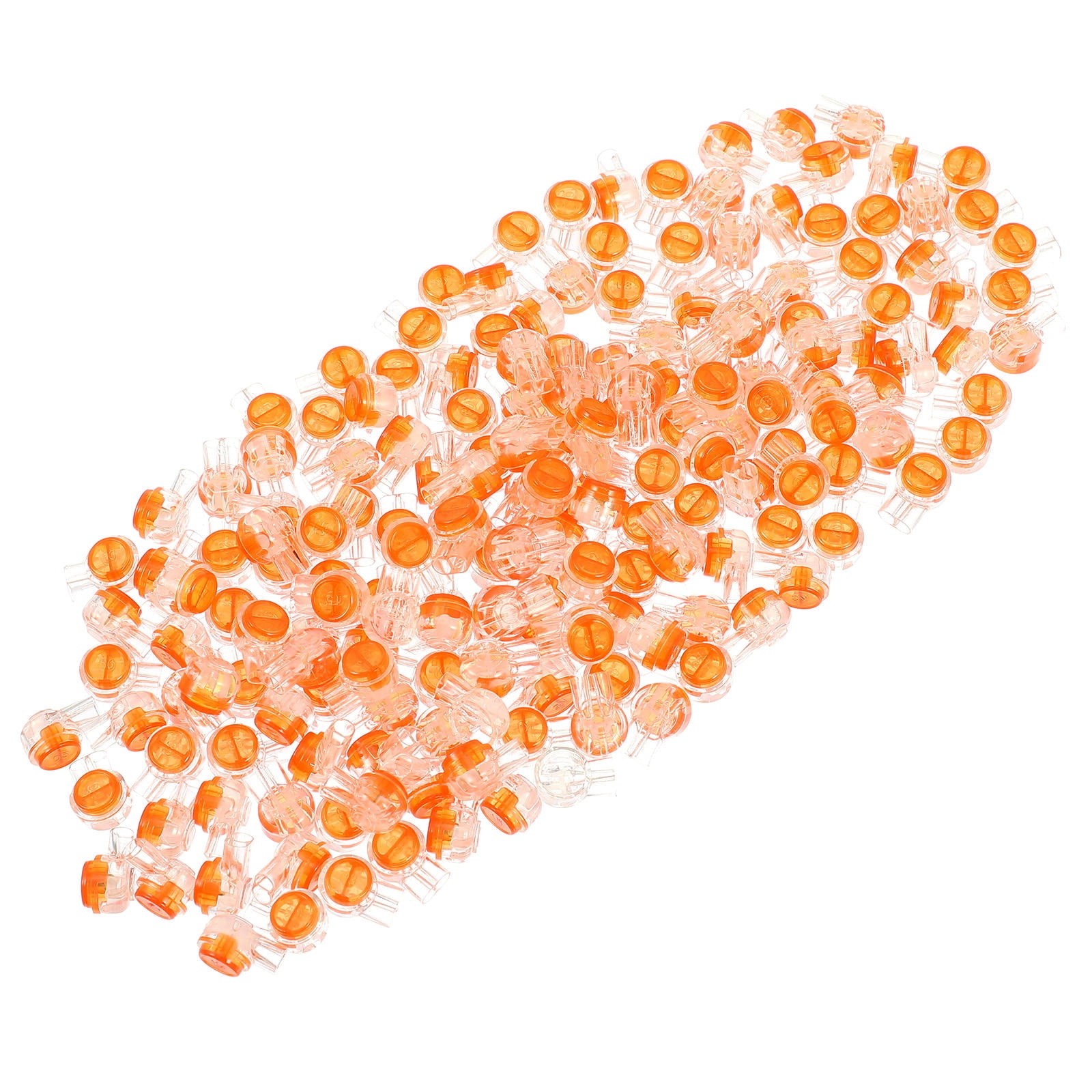 HEMOTON 180 PCS Clear Button Telephone Wire Connector Splice Port ...