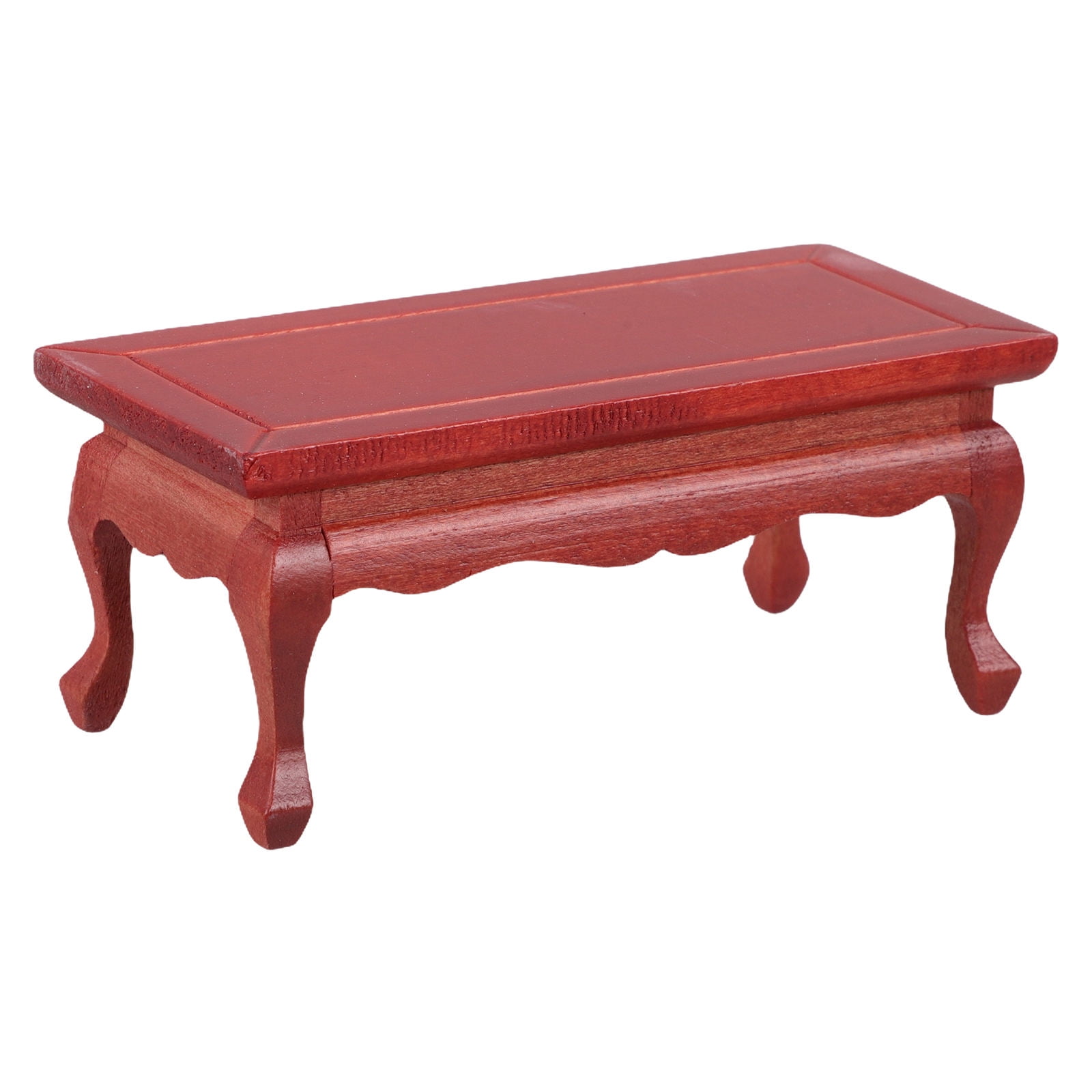 HEMOTON 1Pc 1:12 Mini Coffee Table Solid Wood Table Model Desk Model ...