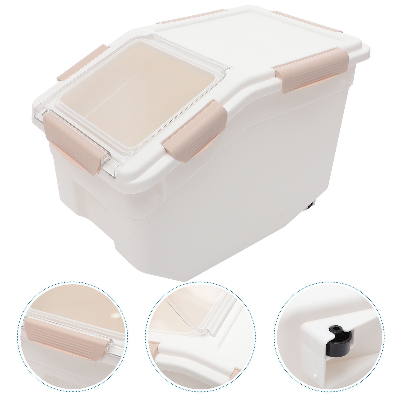 Phenofice Functional Rice Bucket Pink 1Pc 15.4x9.4x10.4in - Walmart.com