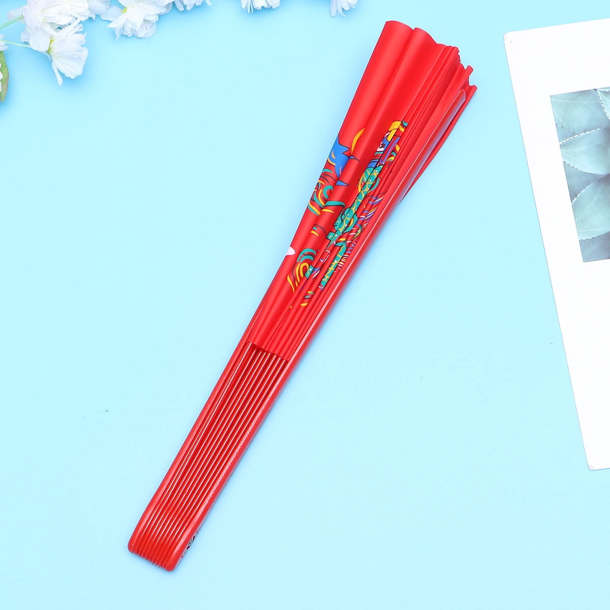 HEMOTON 1Pc Plastic Chinese Fan Kungfu Fan Martial Arts Fan Performance ...