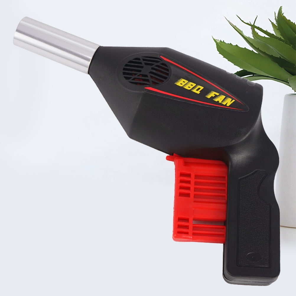 HEMOTON 1Pcs Bbq Fan Black Plastic Metal For Bbq Air Blower Heat Up Bbq ...