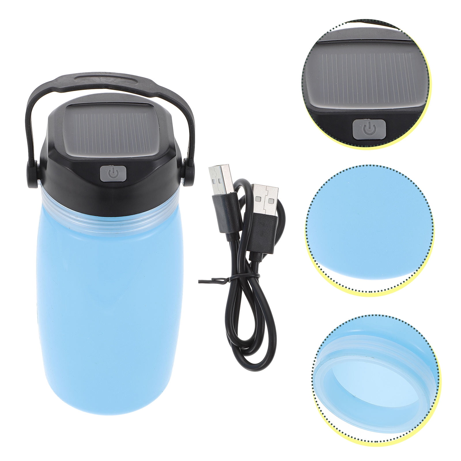 SOPOTUTU Usb Charging Kettle Sky-Blue 1Pcs for Hiking and Travel ...