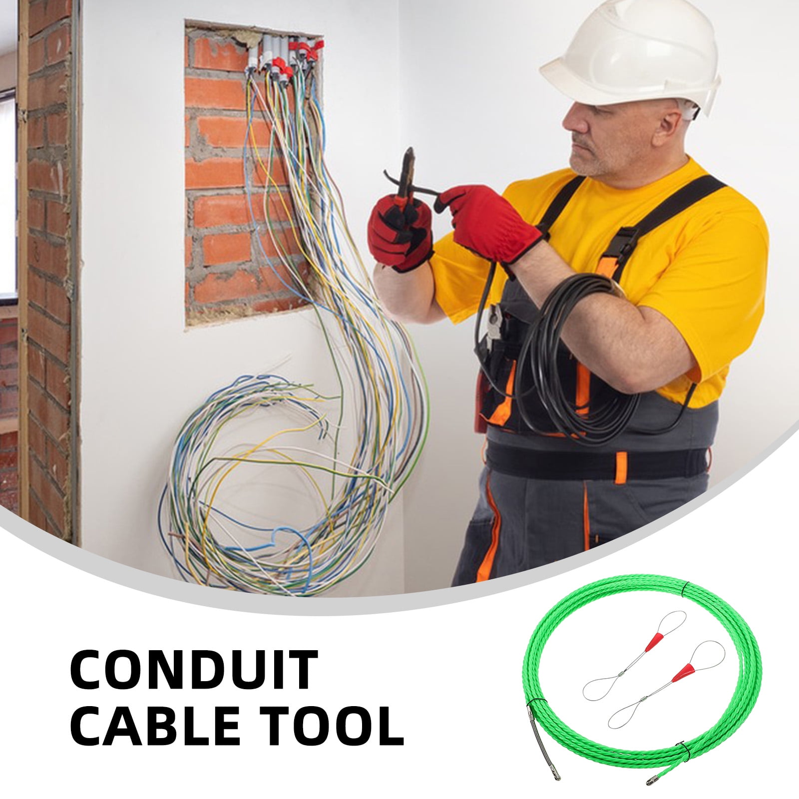 HEMOTON 1Set Electrical Wire Puller Through Wall Wire Threader Wire ...