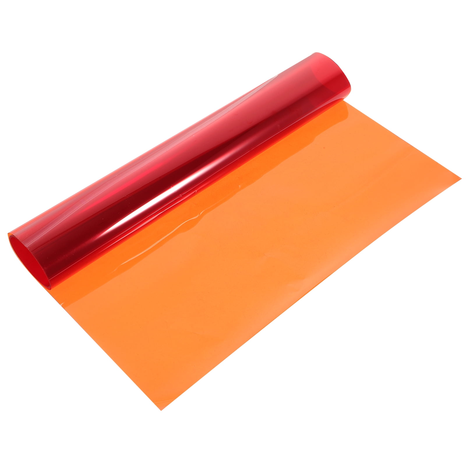 UPGRATOR Transparent Colored Plastic Sheets Orange Pe 1Pcs 66Mm ...