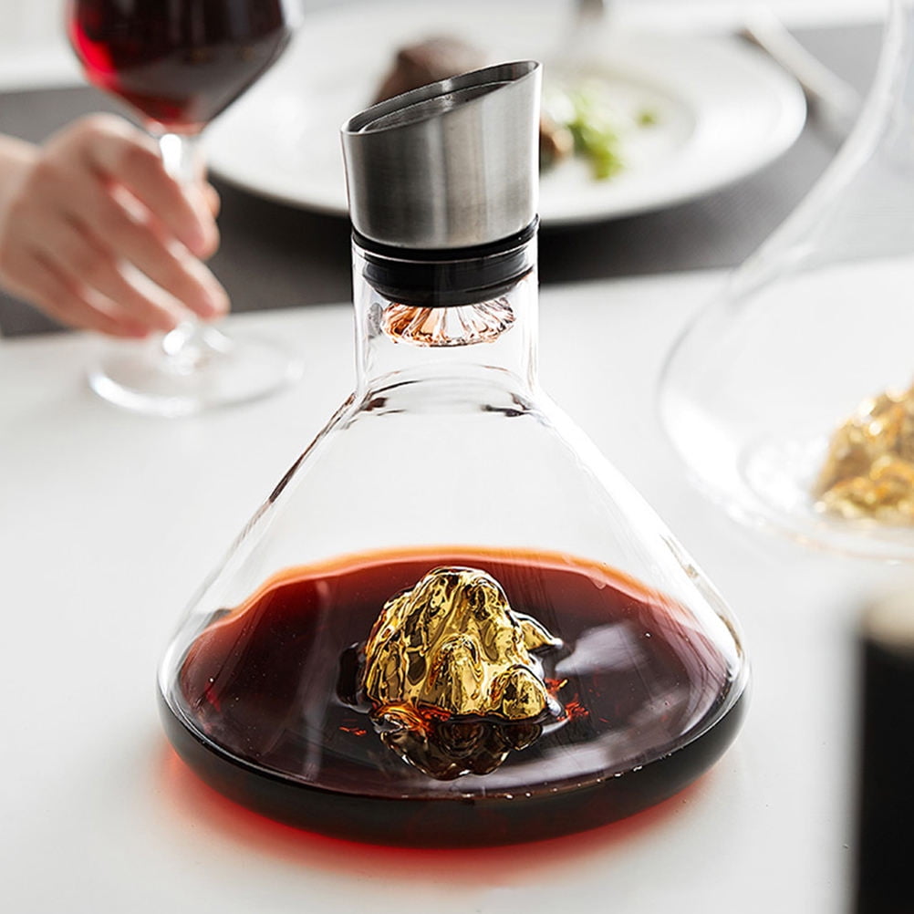 HEMOTON 1pc Art Designed Wine Decanter Practical Brandy Handheld Fast ...
